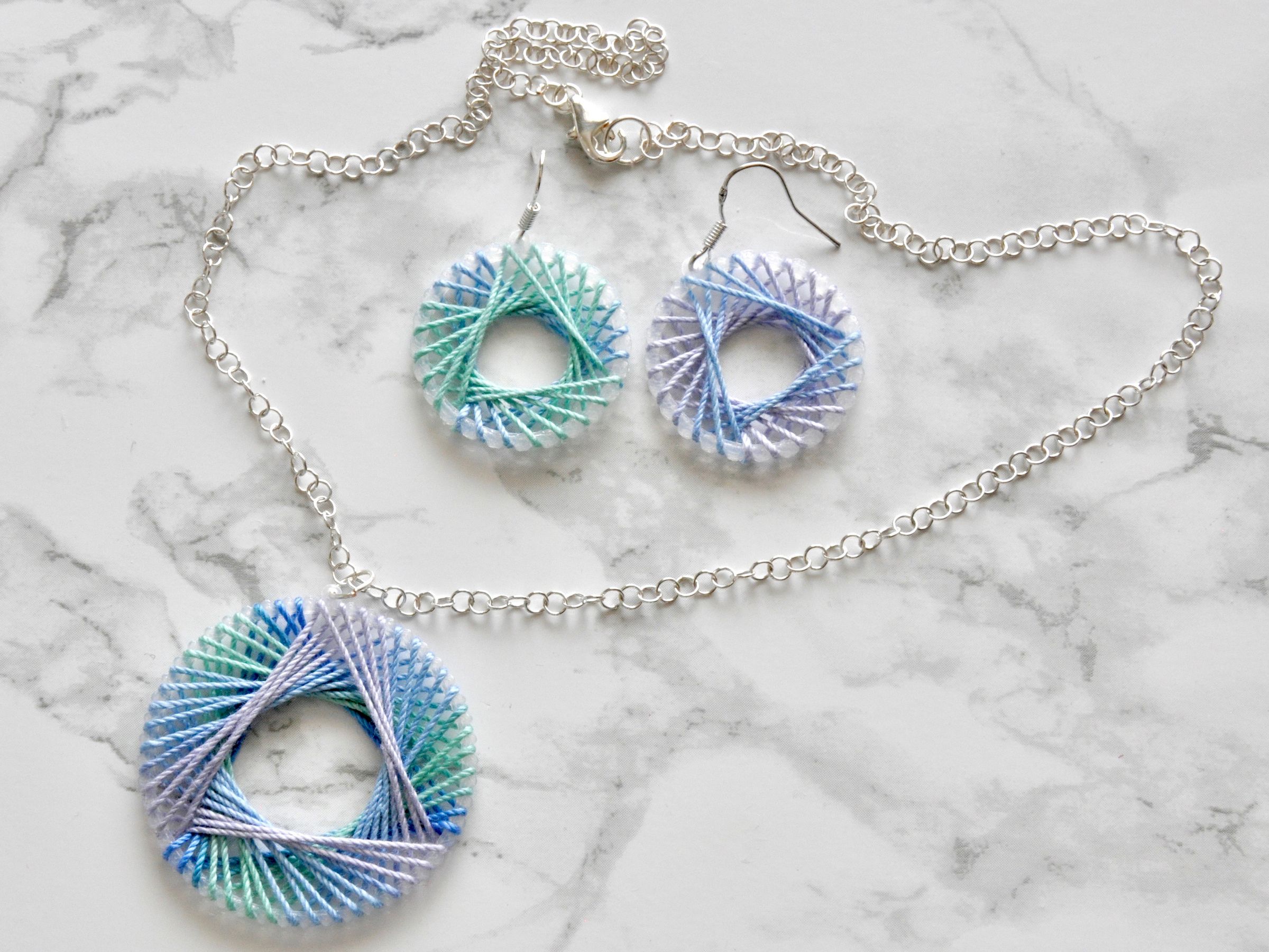 String Art Earrings and Necklace : 6 Steps (with Pictures) - Instructables