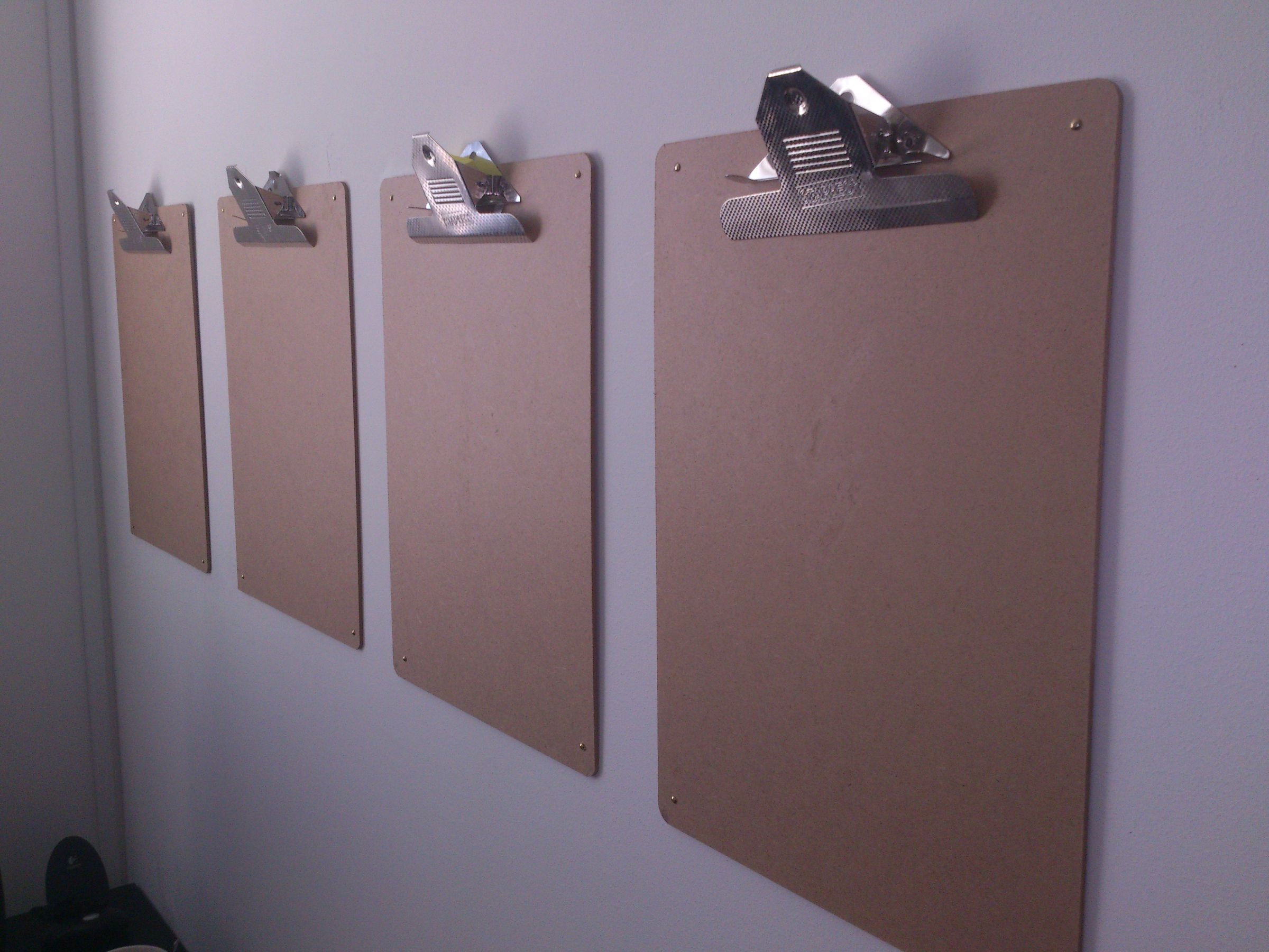 Wall Organisation Clipboards - Instructables