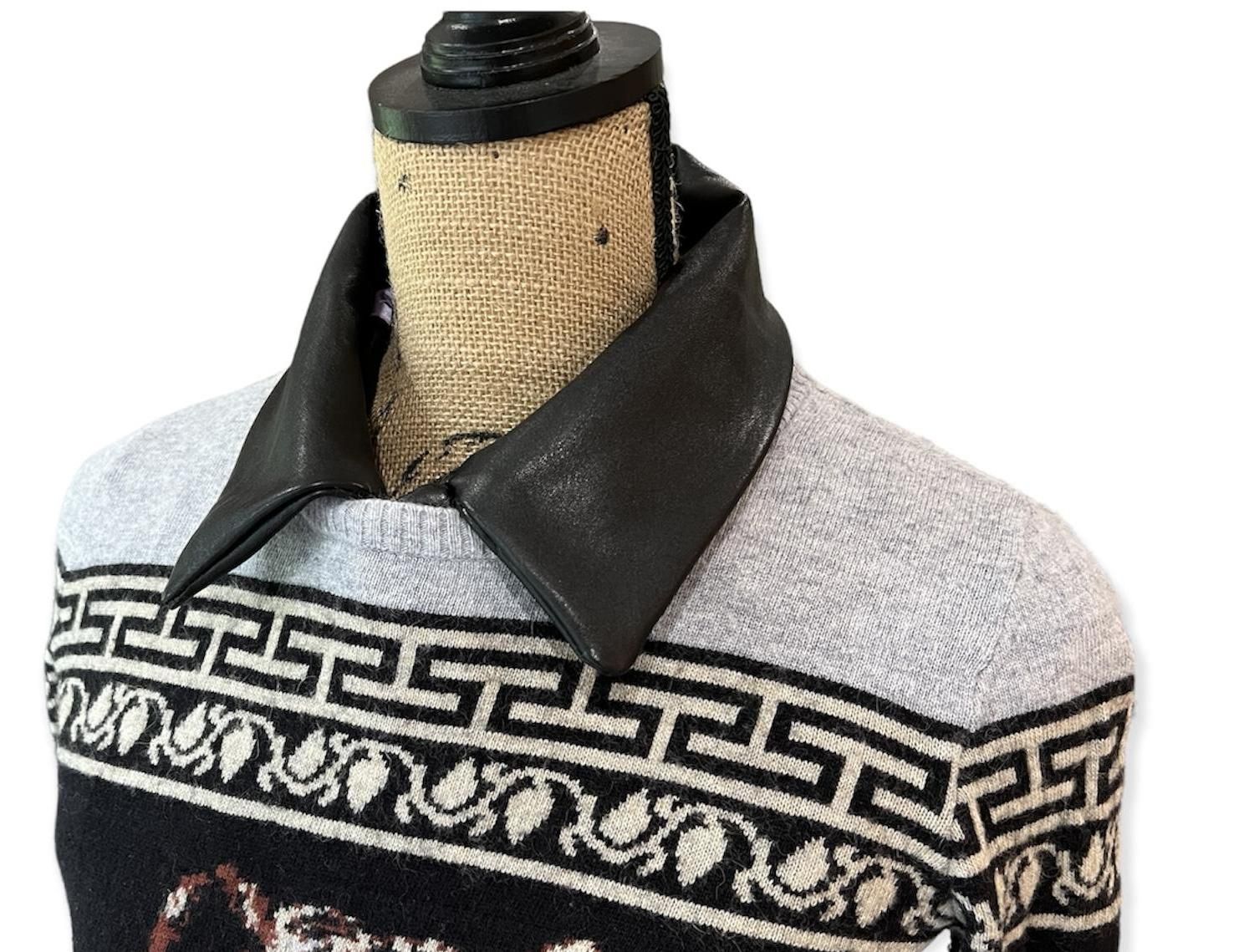 Leather Dickie DIY (Fake Shirt W Collar) : 5 Steps (with Pictures ...