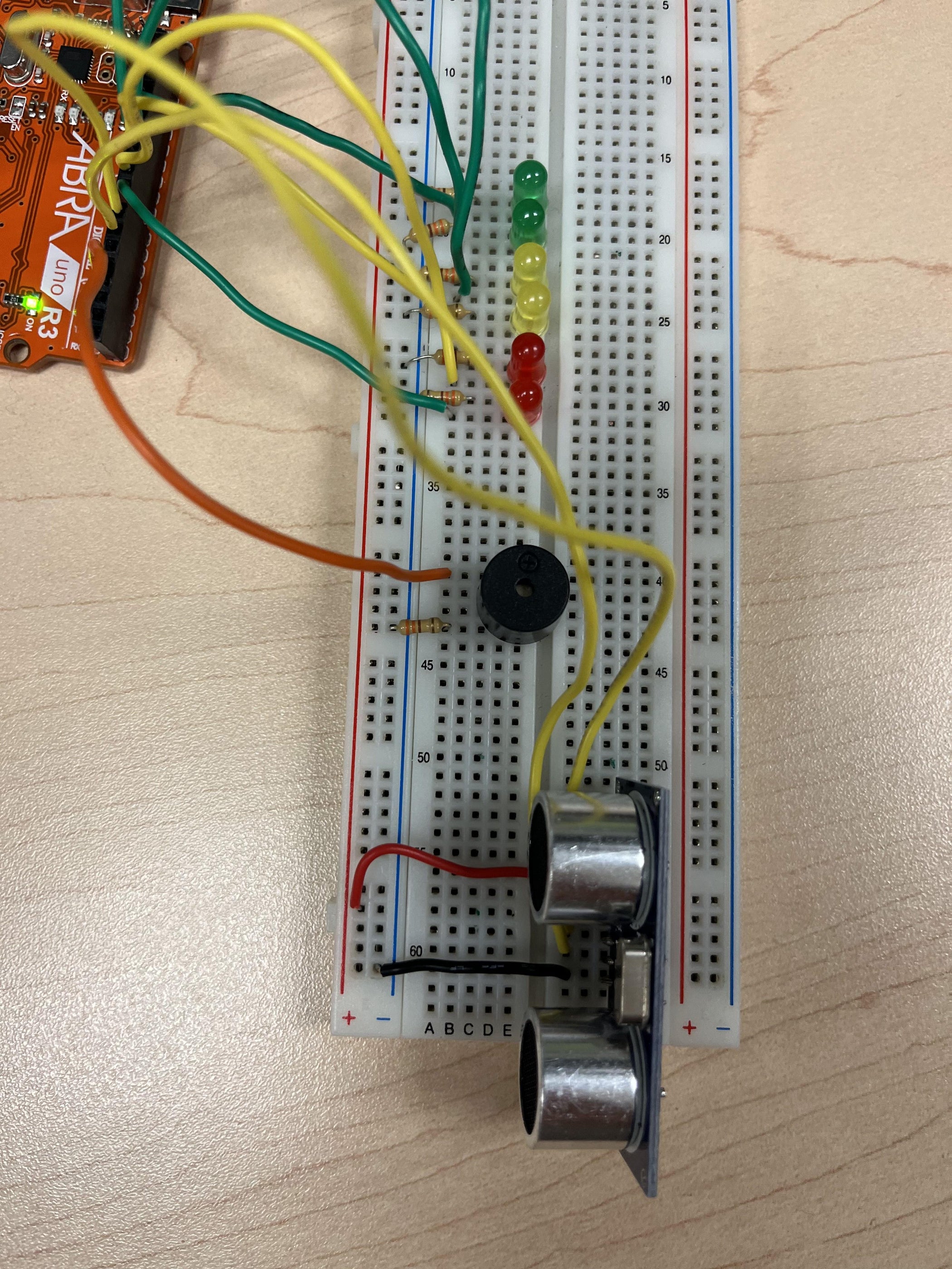 Distance Detector With LEDs and Buzzer : 6 Steps - Instructables