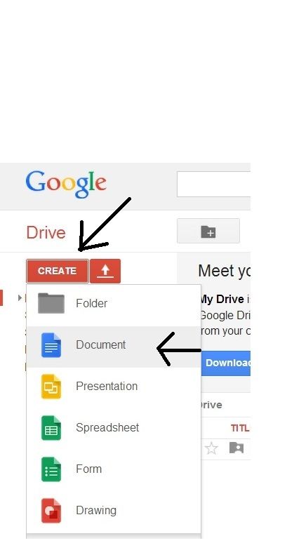 Instructions for Using Google Documents in Google Drive : 13 Steps ...