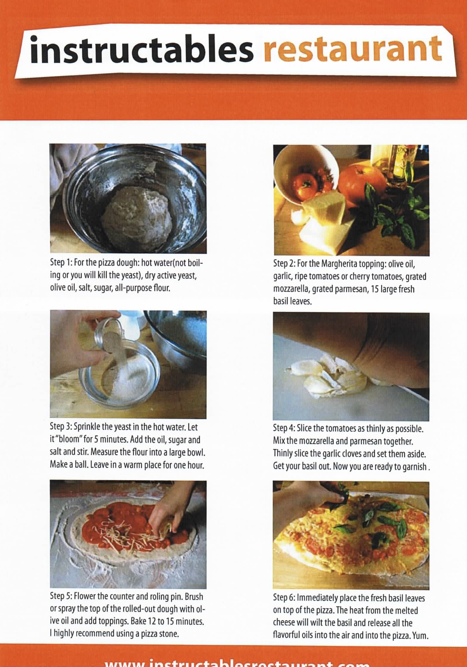 Instructables Restaurant Handouts (with Pictures) - Instructables