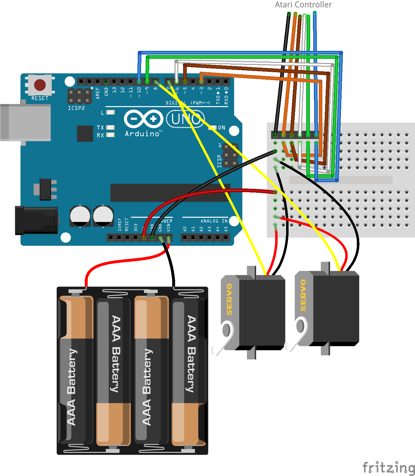 Arduino Retro Game Controller (Atari) : 6 Steps (with Pictures ...