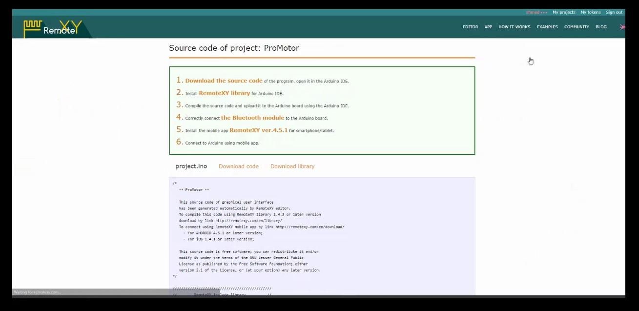 RemoteXY Editor – How to Control DC Motor With Smartphone and Bluetooth ...