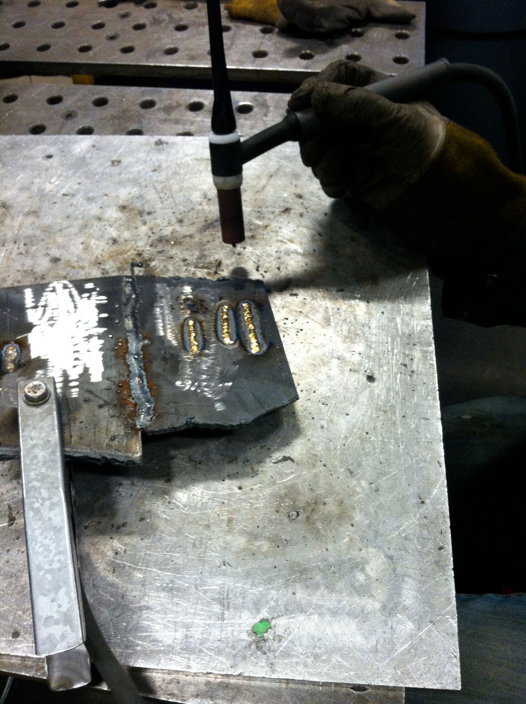 TIG Welding Mild Steel Bungs Into the Backbone of Your Early Model ...
