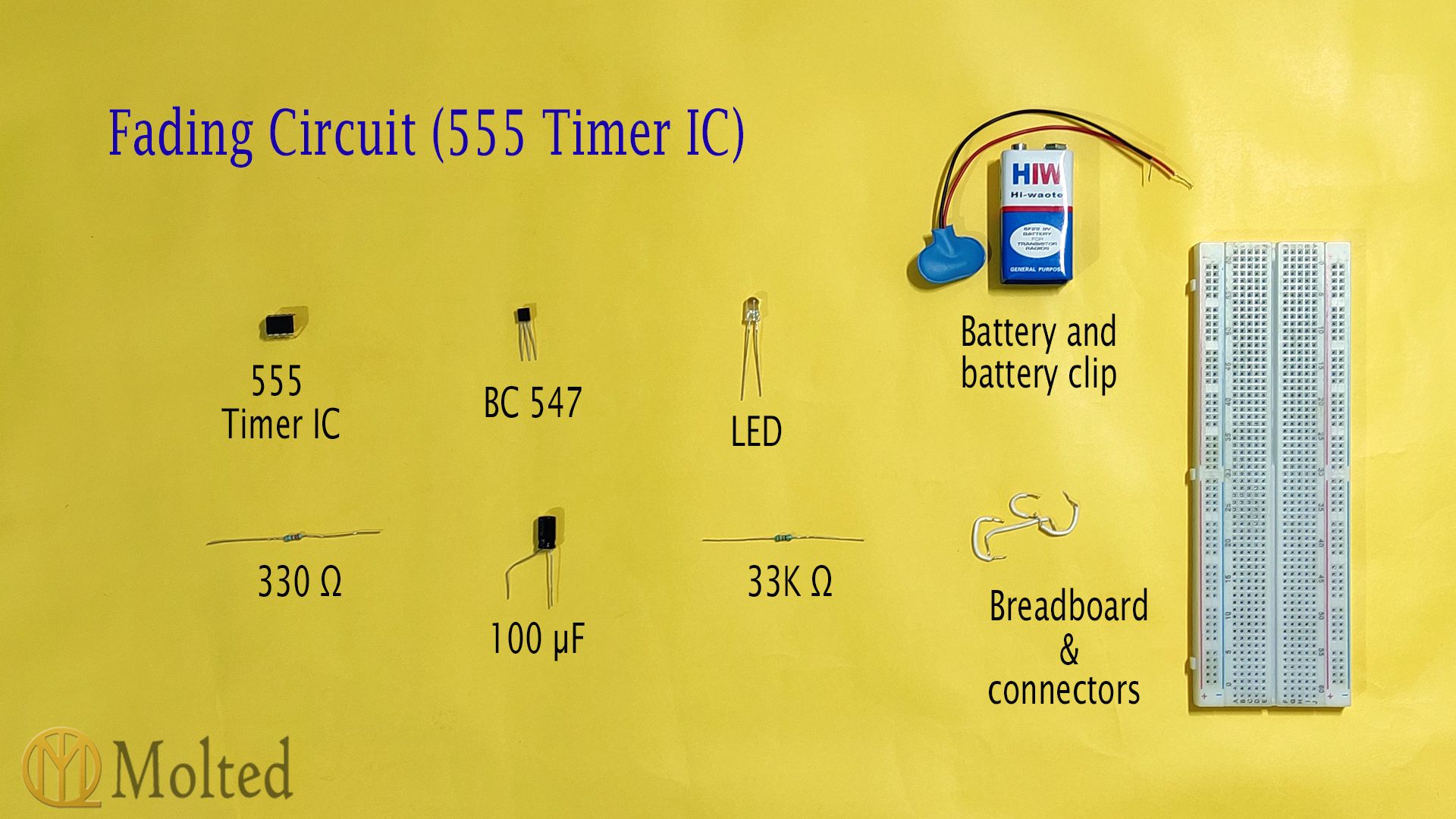 Two LED Fading Circuits|| 555 IC or Transistor : 3 Steps - Instructables