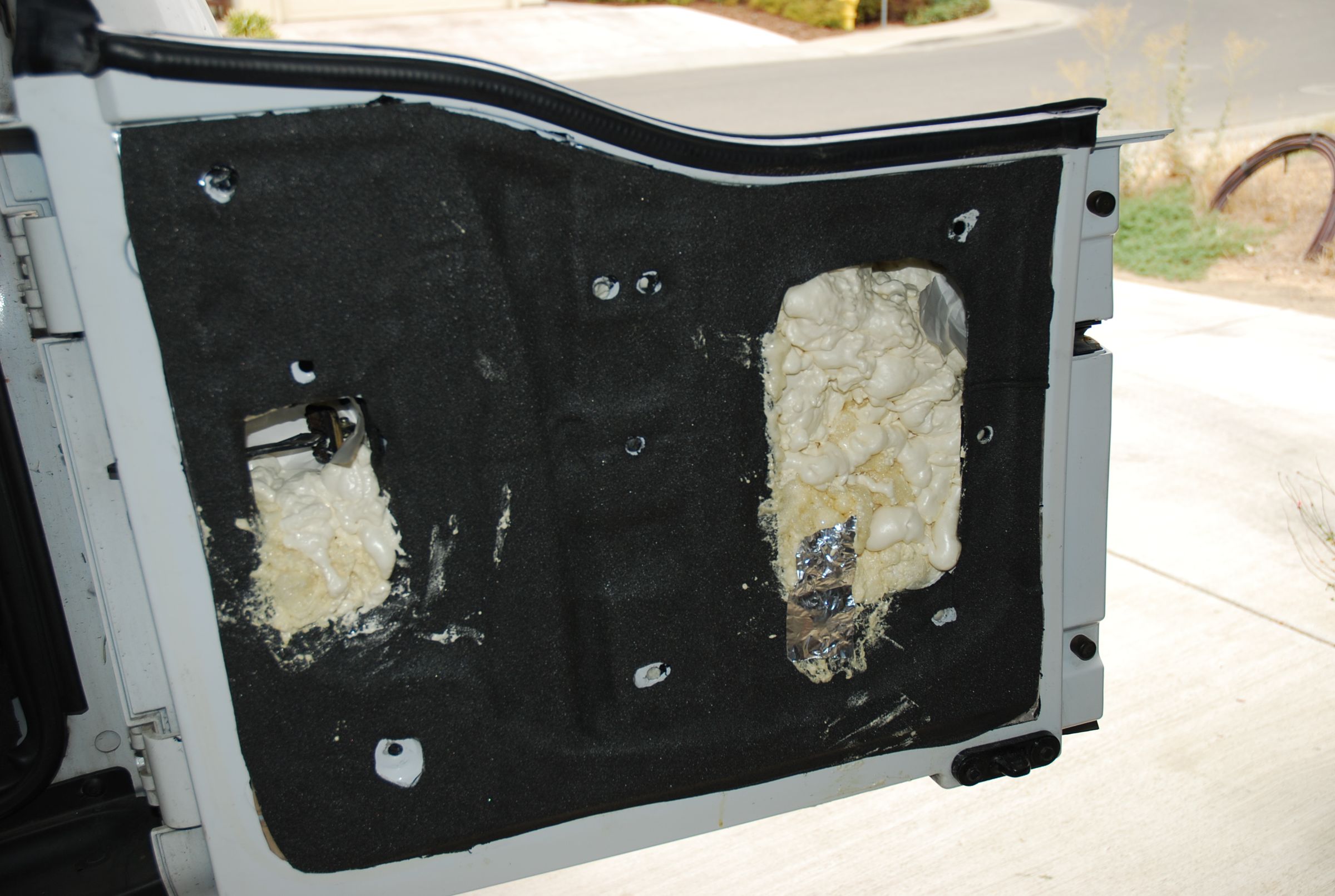 Auto Sound Deadening - Part II - More Matting and Using Expanding Foam ...