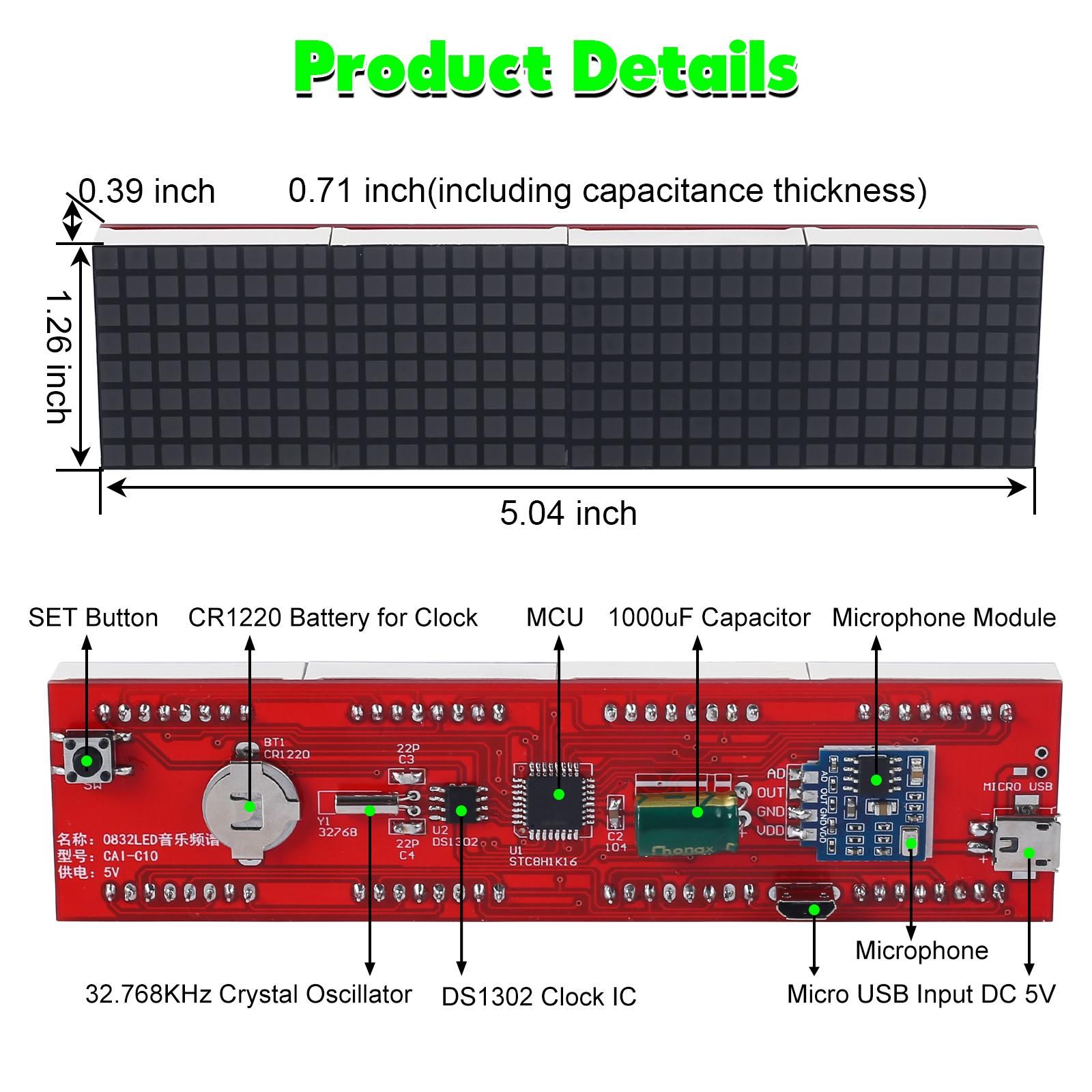 DIY Digital Clock Soldering Kit With Spectrum : 16 Steps - Instructables