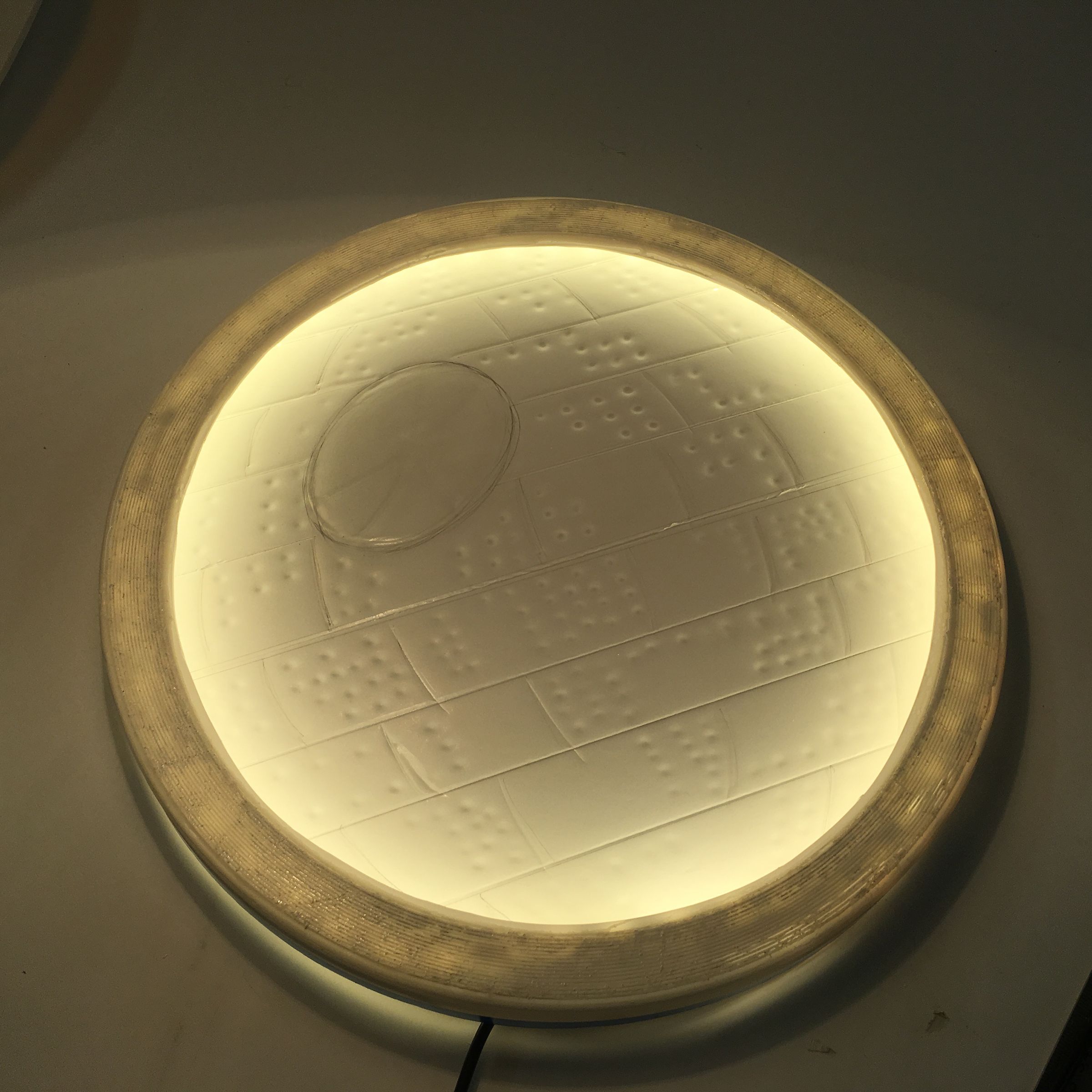 That's No Moon... It's a DEATH STAR Wall Light : 6 Steps (with Pictures ...