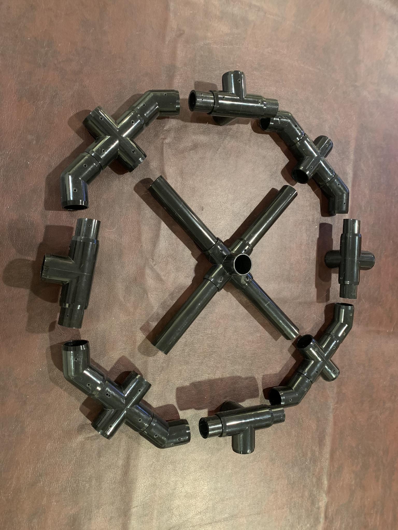 PVC Octocopter Drone Frame With Folding Arms : 10 Steps (with Pictures ...