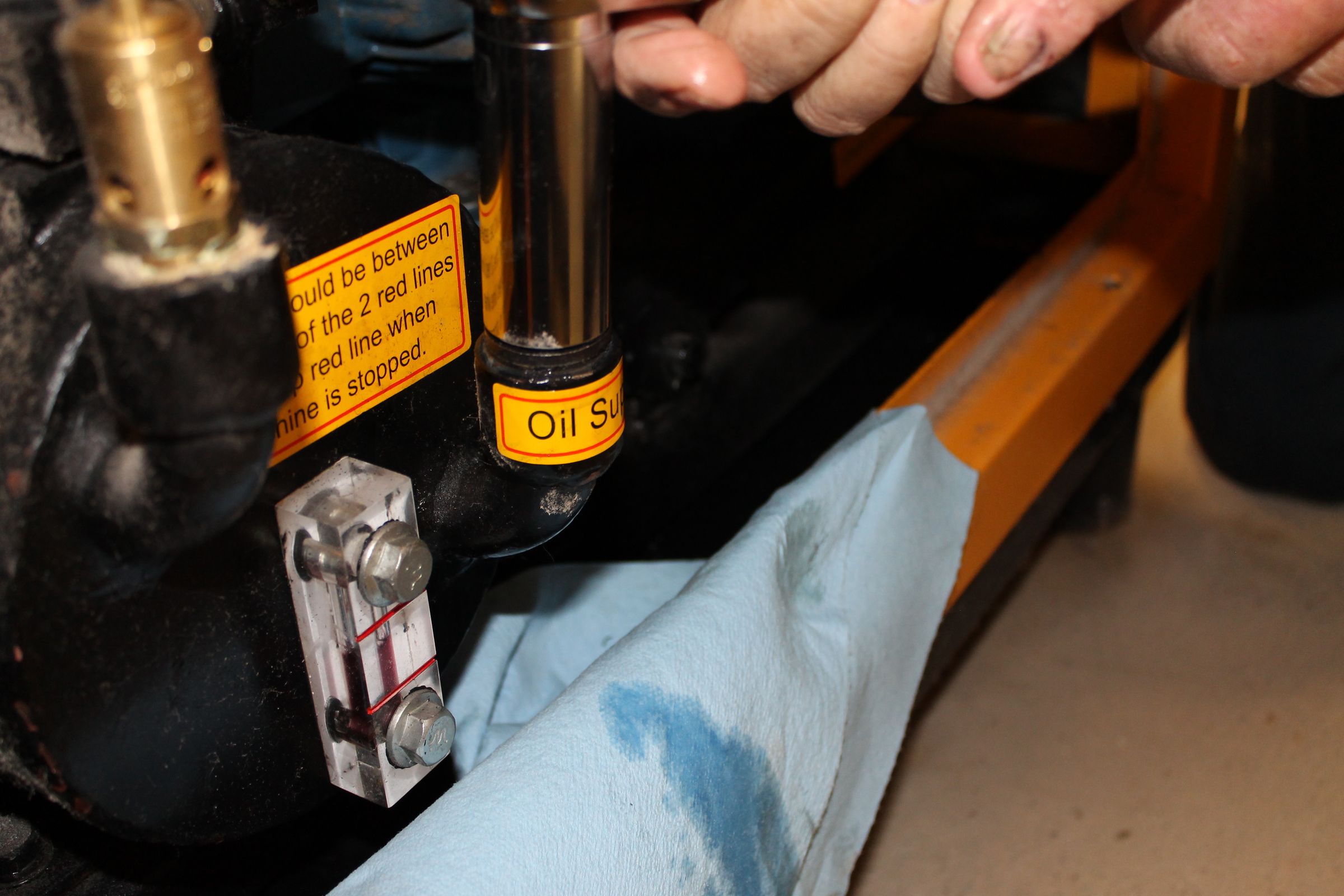 Refilling Oil on an Eaton Polar Air Compressor (Made at Techshop ...