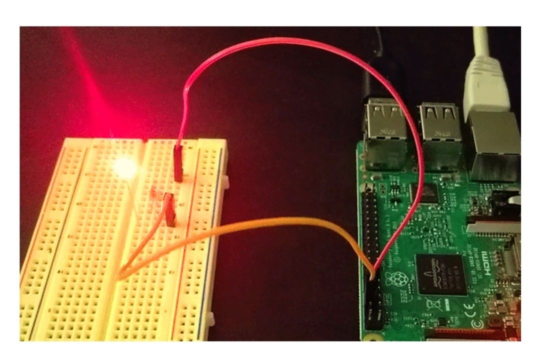 LED Blink With Raspberry Pi | How to Use GPIO Pins on Raspberry Pi : 4 ...
