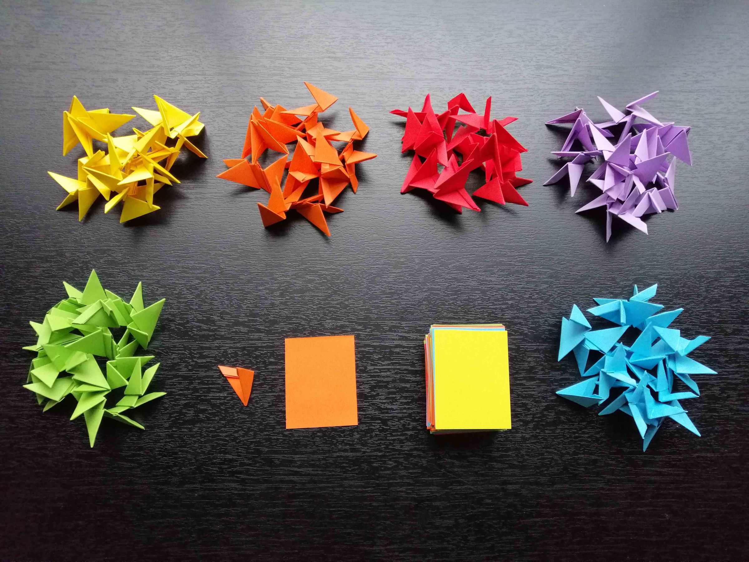 DIY Rainbow 3D Origami Pencil Holder : 8 Steps (with Pictures ...