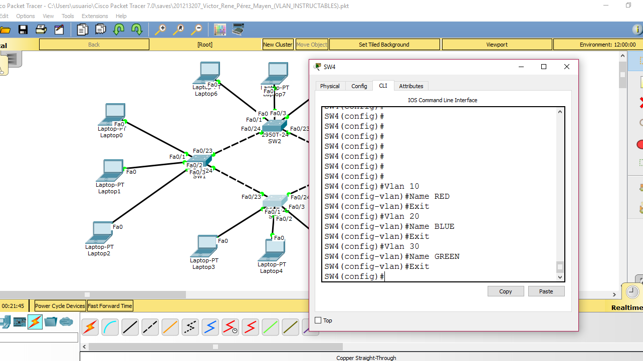 Configure VLAN in Cisco Packet Tracer : 7 Steps - Instructables