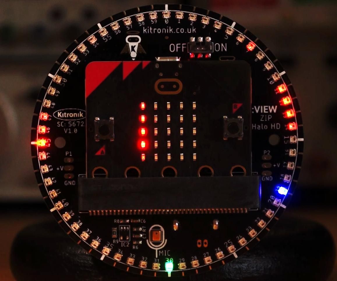 Making an Accurate Stylish Clock With the Kitronik ZIP Halo HD and a ...