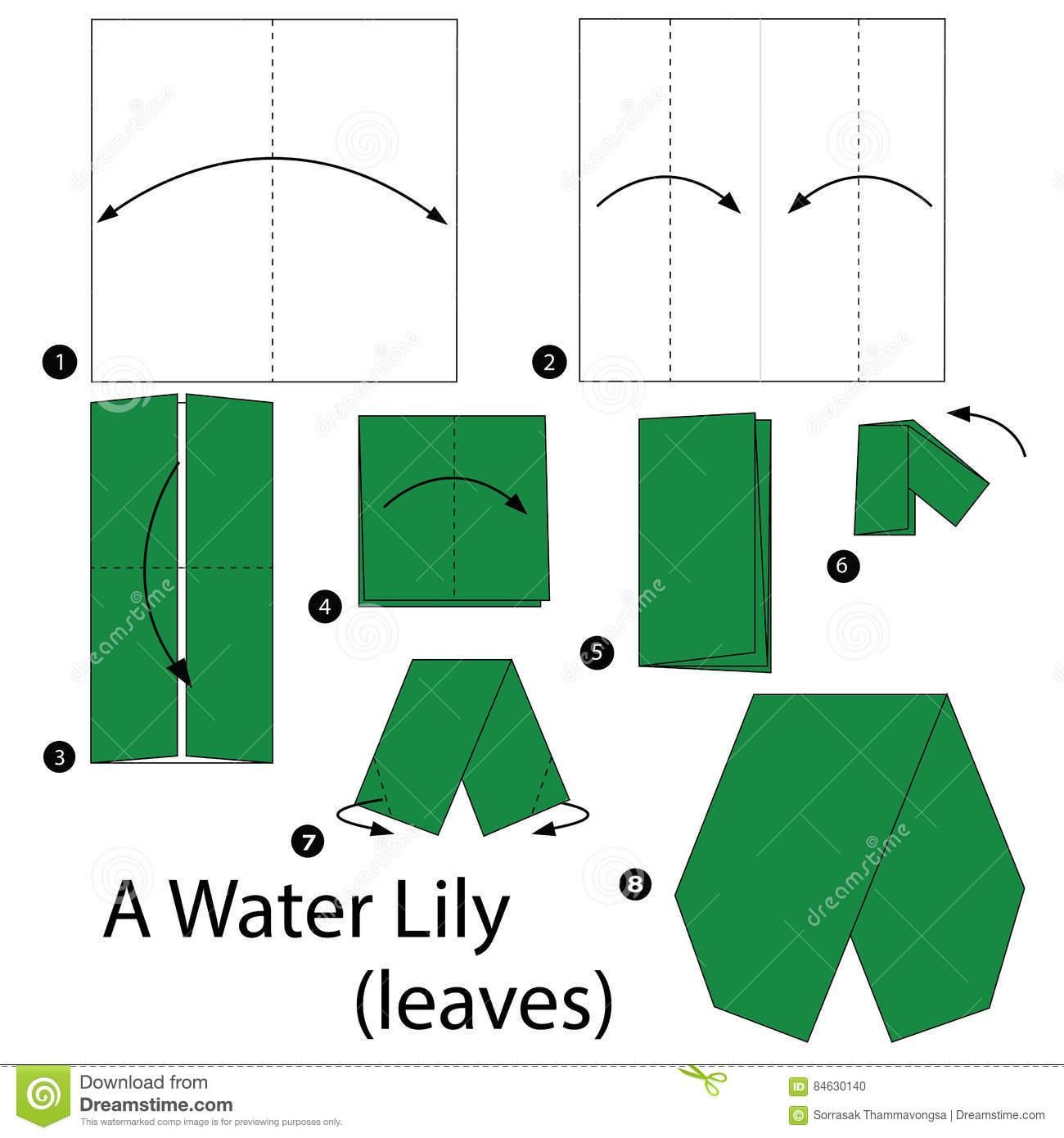 Origami Lily Pad Origami Amaryllis Flowers & Leaves, How To Fold Them