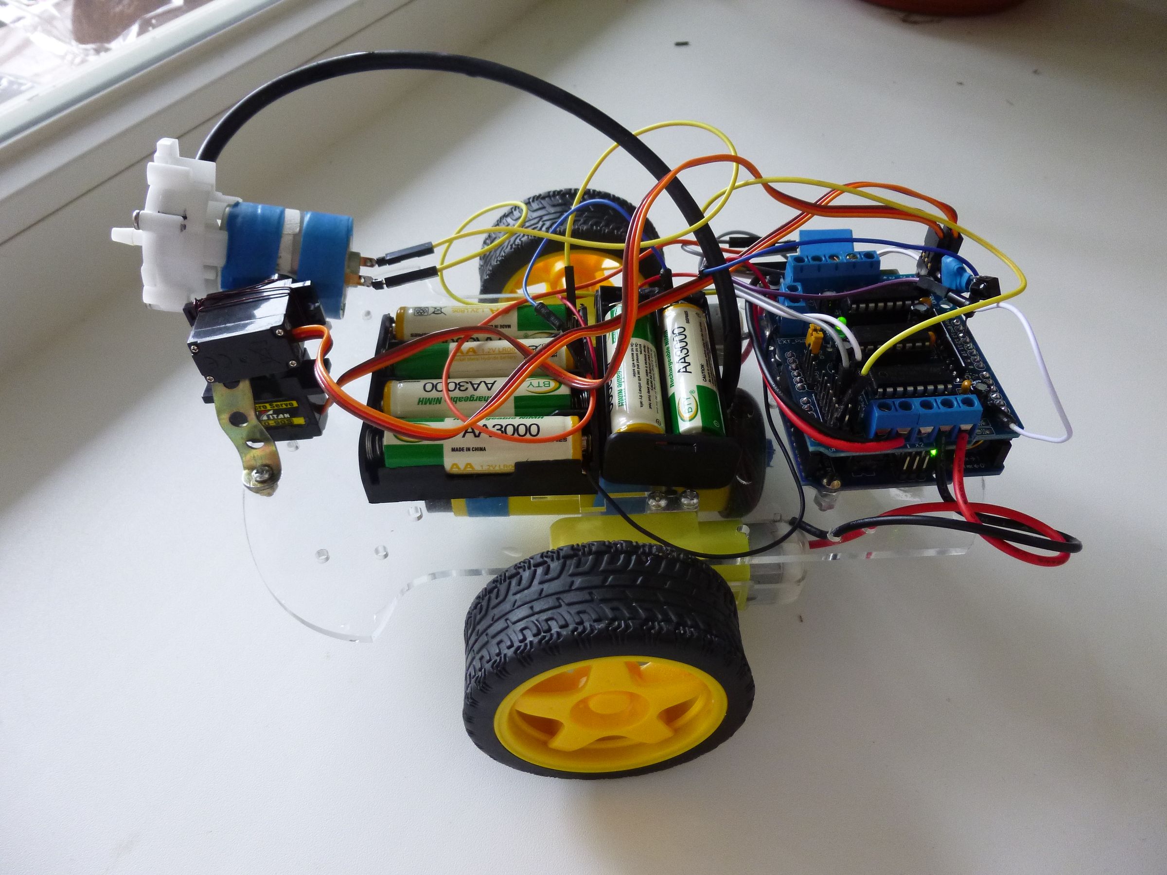 Water Cannon Arduino Robot IR - Instructables