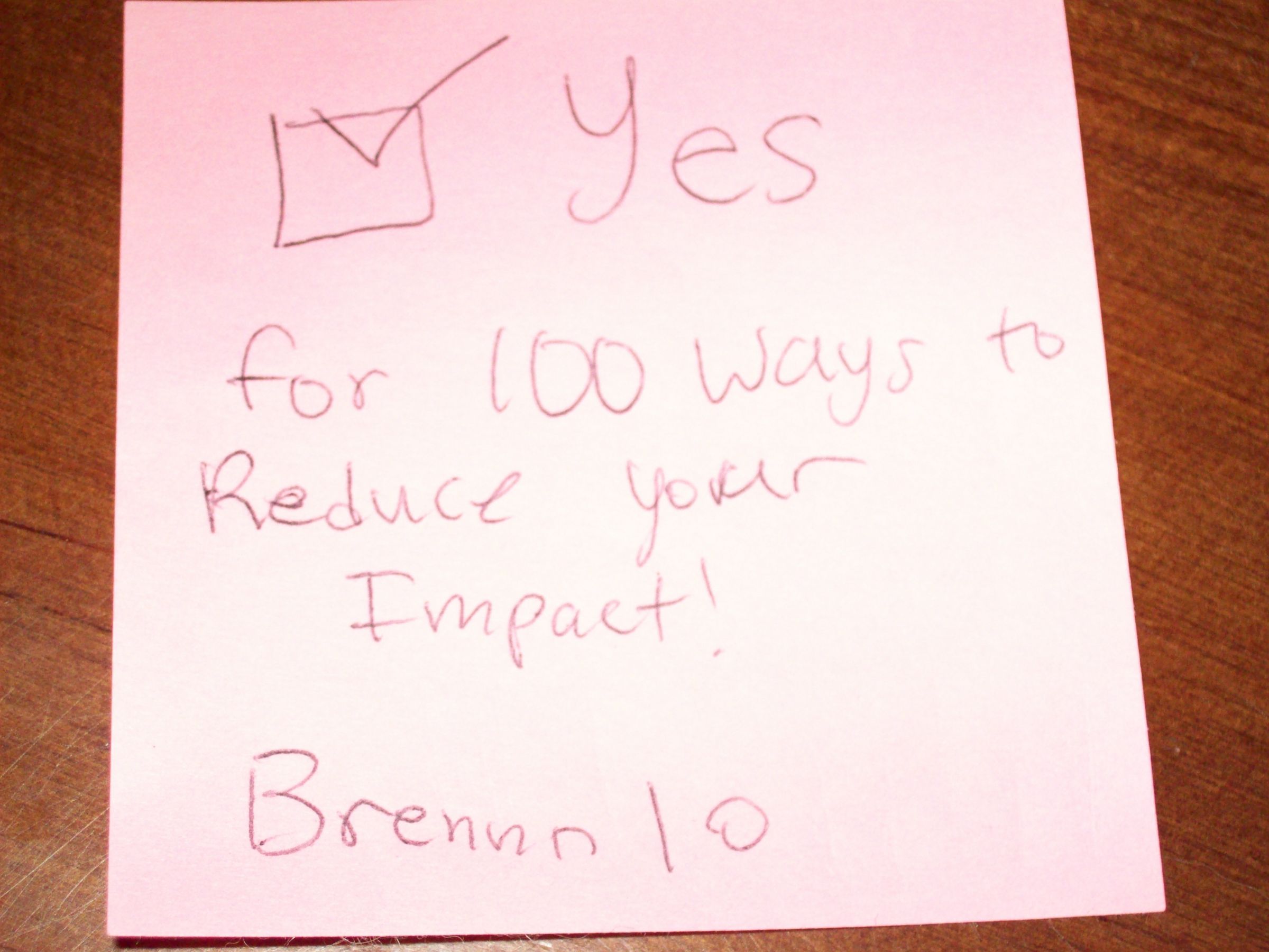 100 Ways to Reduce Your Impact : 100 Steps (with Pictures) - Instructables