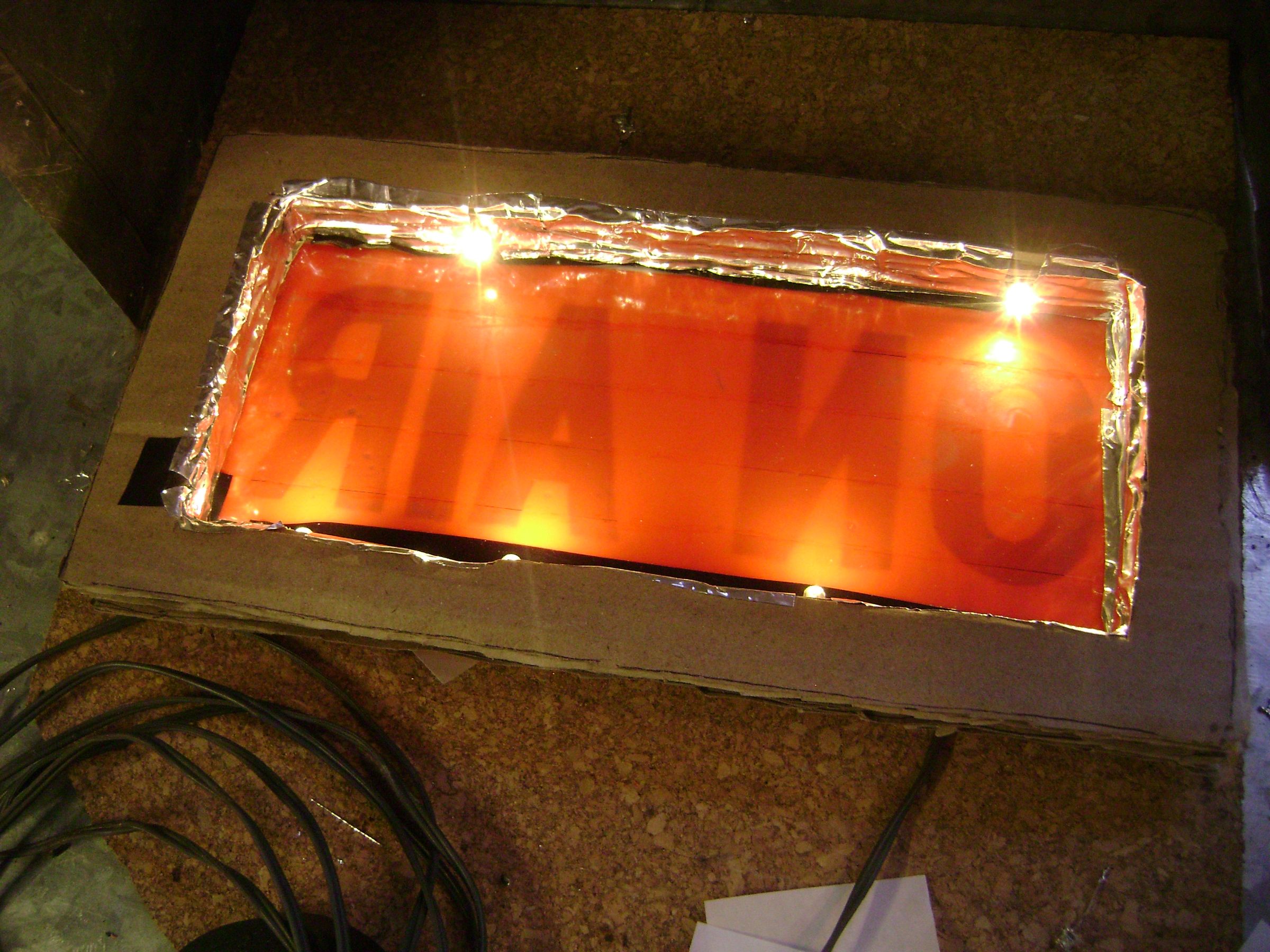 Simple LED Backlit Sign : 14 Steps (with Pictures) - Instructables