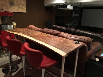 Build a Home Theatre Bar Height Table in an Afternoon : 3 Steps (with ...