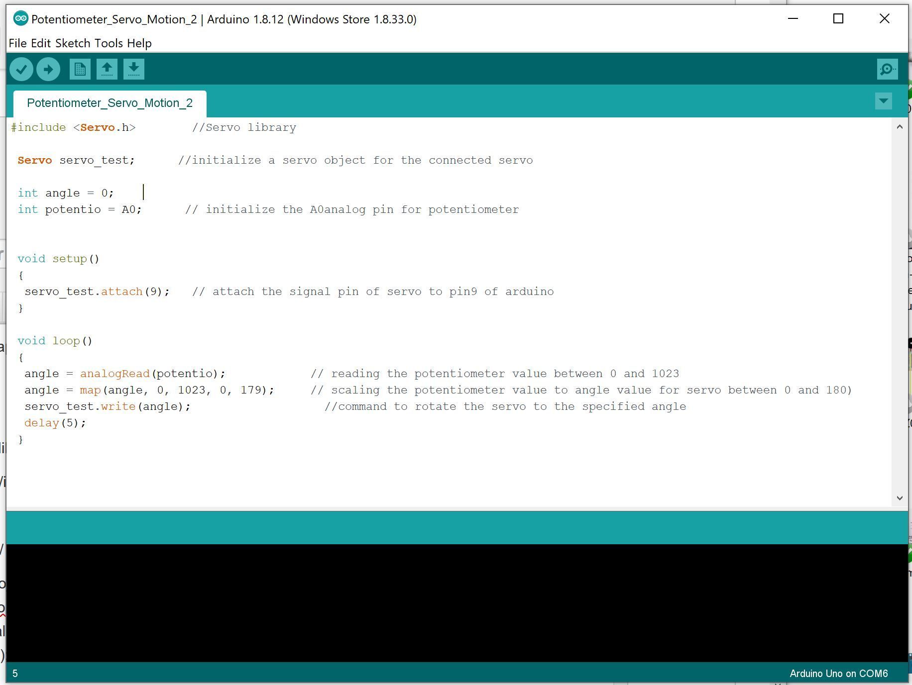 Potentiometer & Servo: Controlled Motion With Arduino : 4 Steps ...