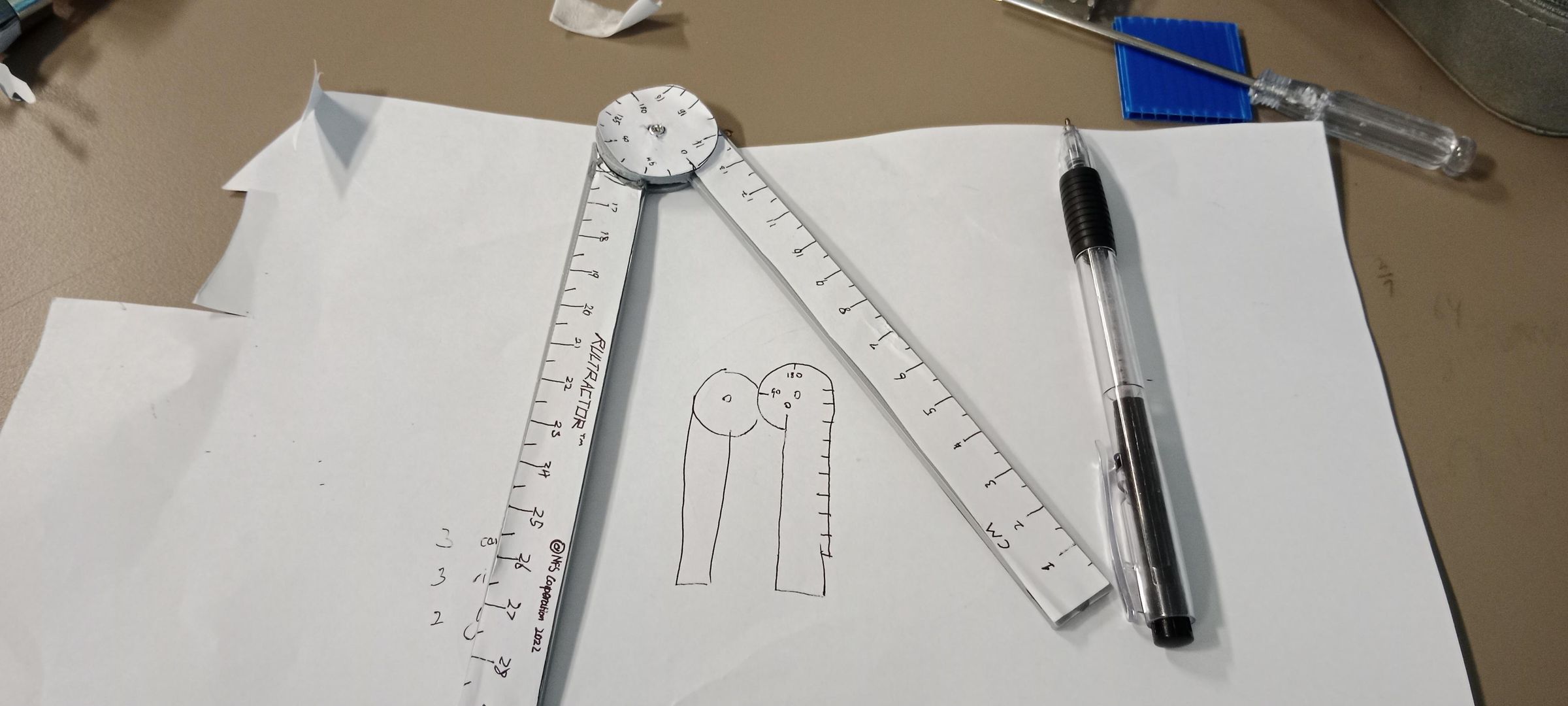 Protractor Compass Ruler