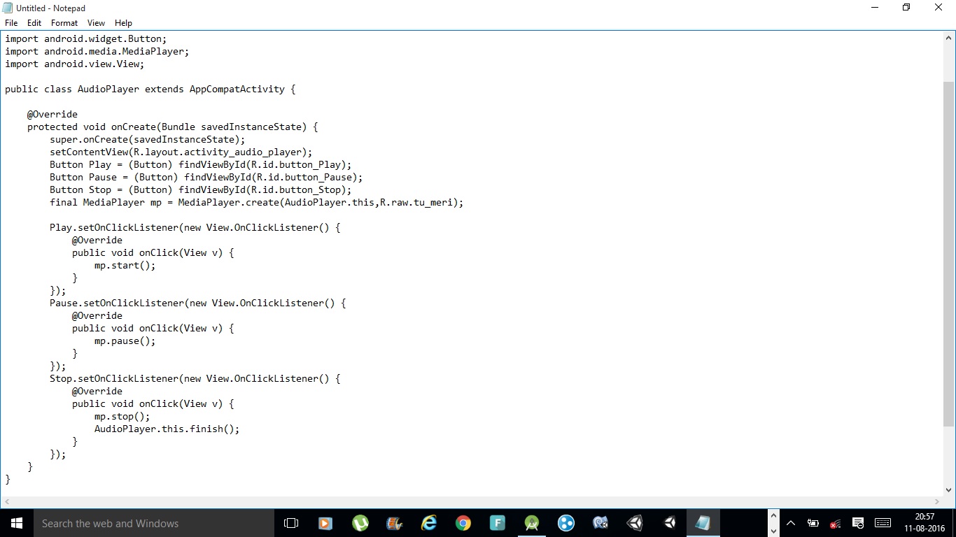 HOW TO MAKE a SIMPLE MUSIC PLAYER APP FOR ANDROID USING ANDROID STUDIO ...