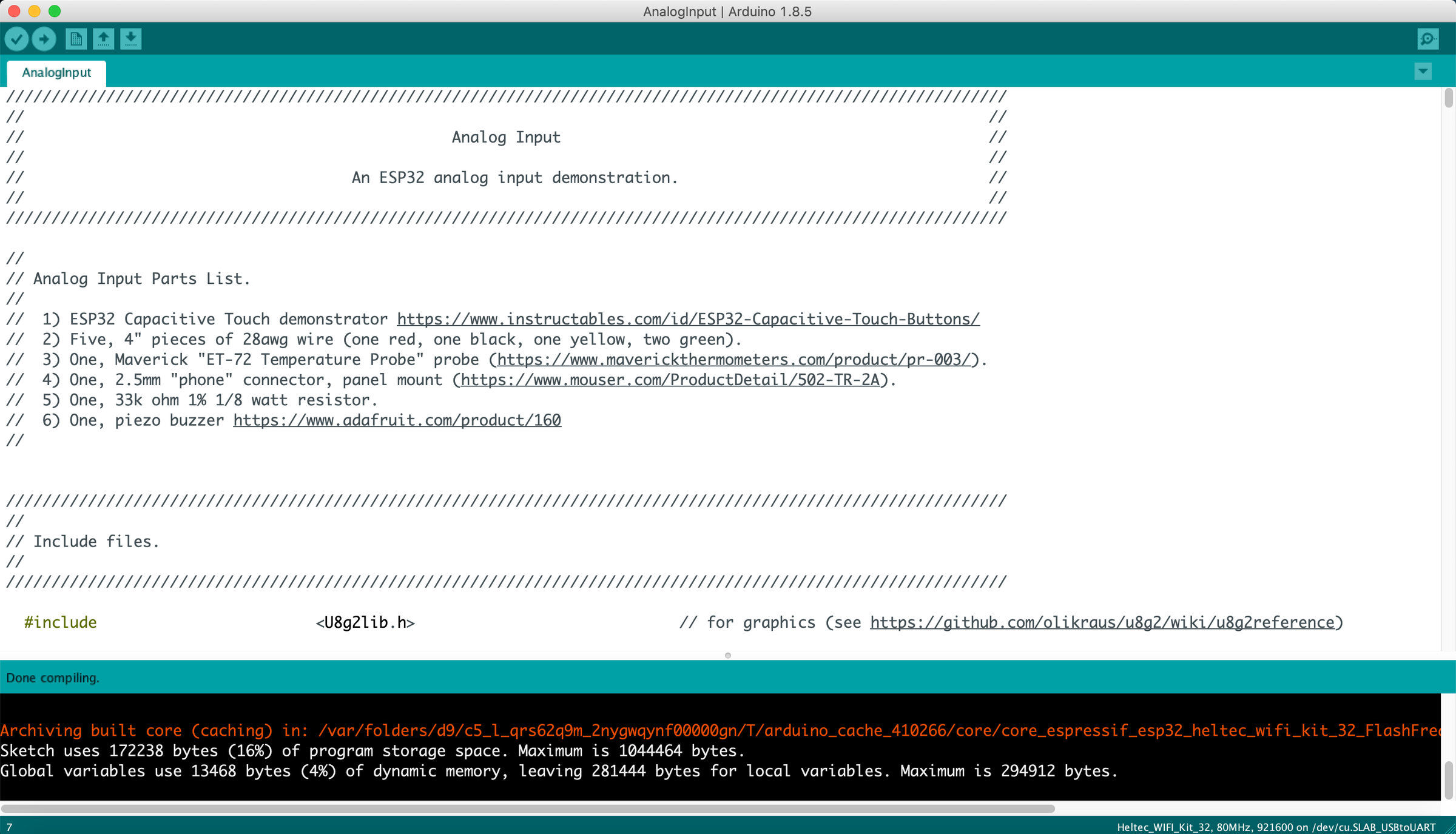 ESP32 NTP Temperature Probe Cooking Thermometer With Steinhart-Hart ...