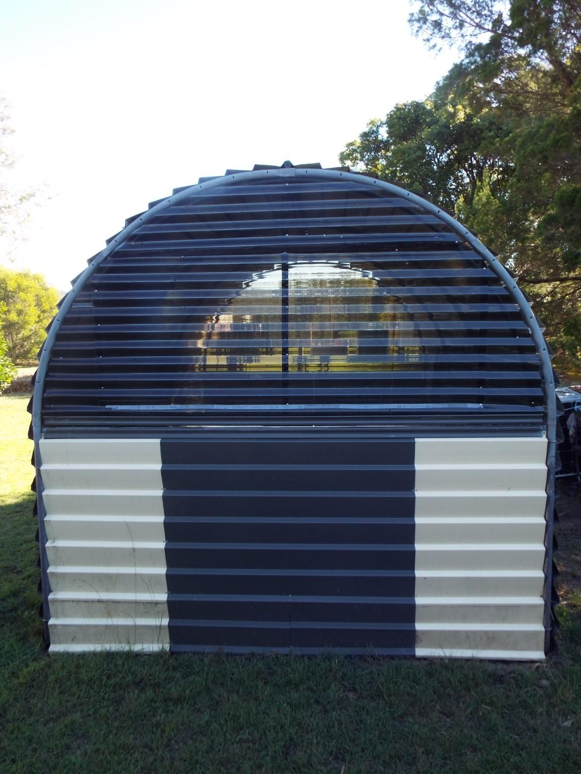 Small Arched,steel Shed. Moveable/Transportable. Possible Uses: Car ...