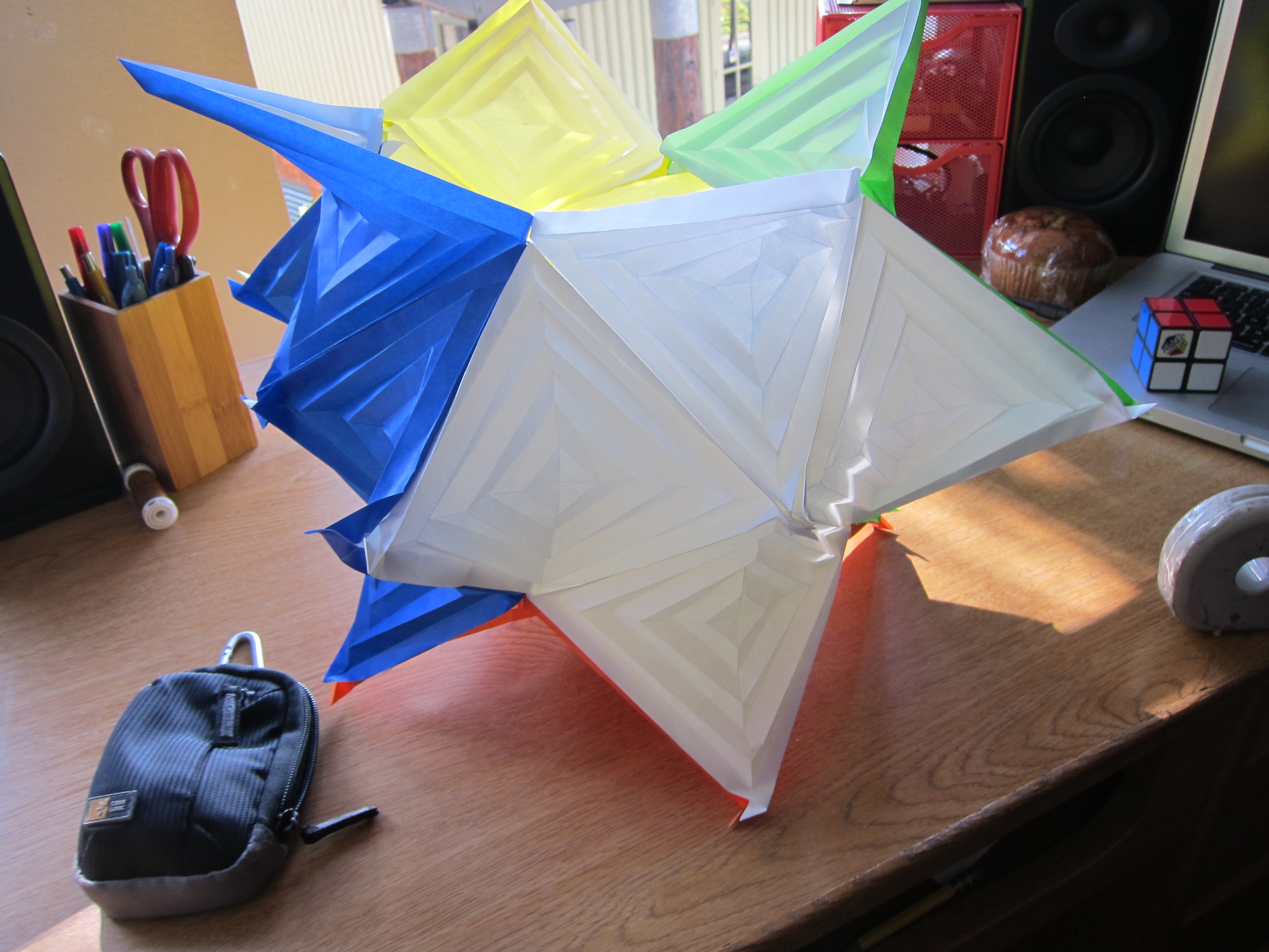 Paper "Cube" Made of Hyperbolic Paraboloids - Modular Math Origami : 7 ...