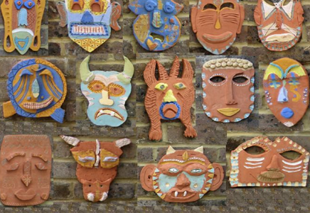 Tribal Mask Using Air Drying Clay : 3 Steps - Instructables