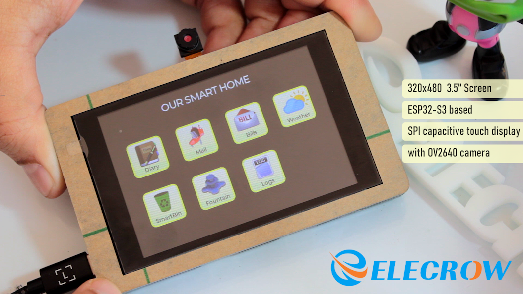 ESP Terminal With 3.5" SPI Capacitive Touch Display : 10 Steps ...