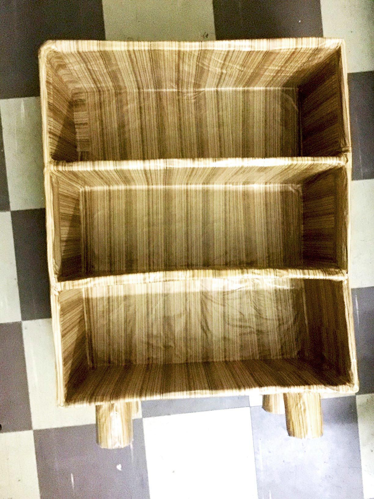 Turn Old Cheap CardBoard Box Into a Useful Premuim Storage Shelf With ...