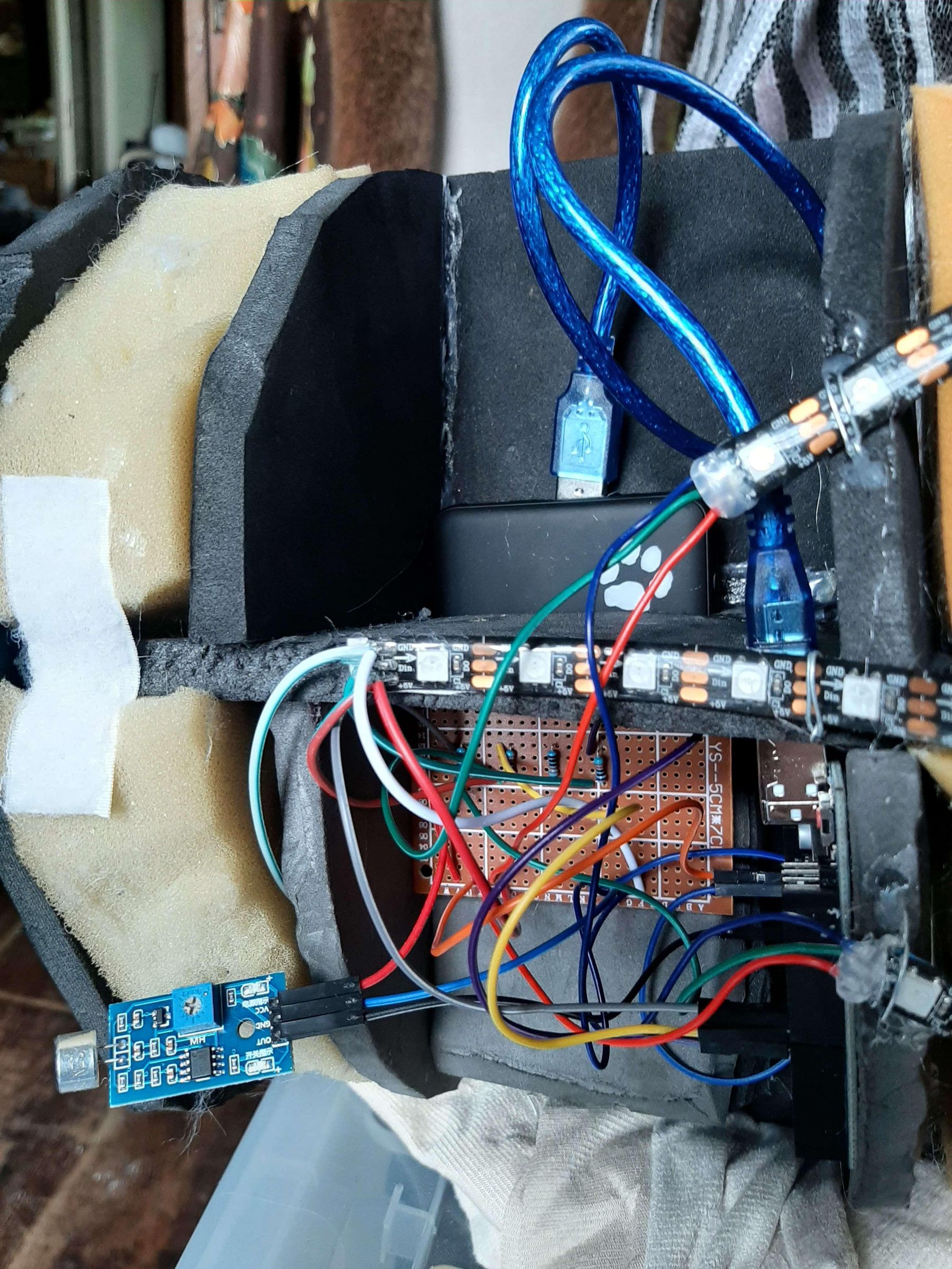 Sound Reactive LEDlights With Arduino Cosplay/fursuit Tail : 5 Steps ...