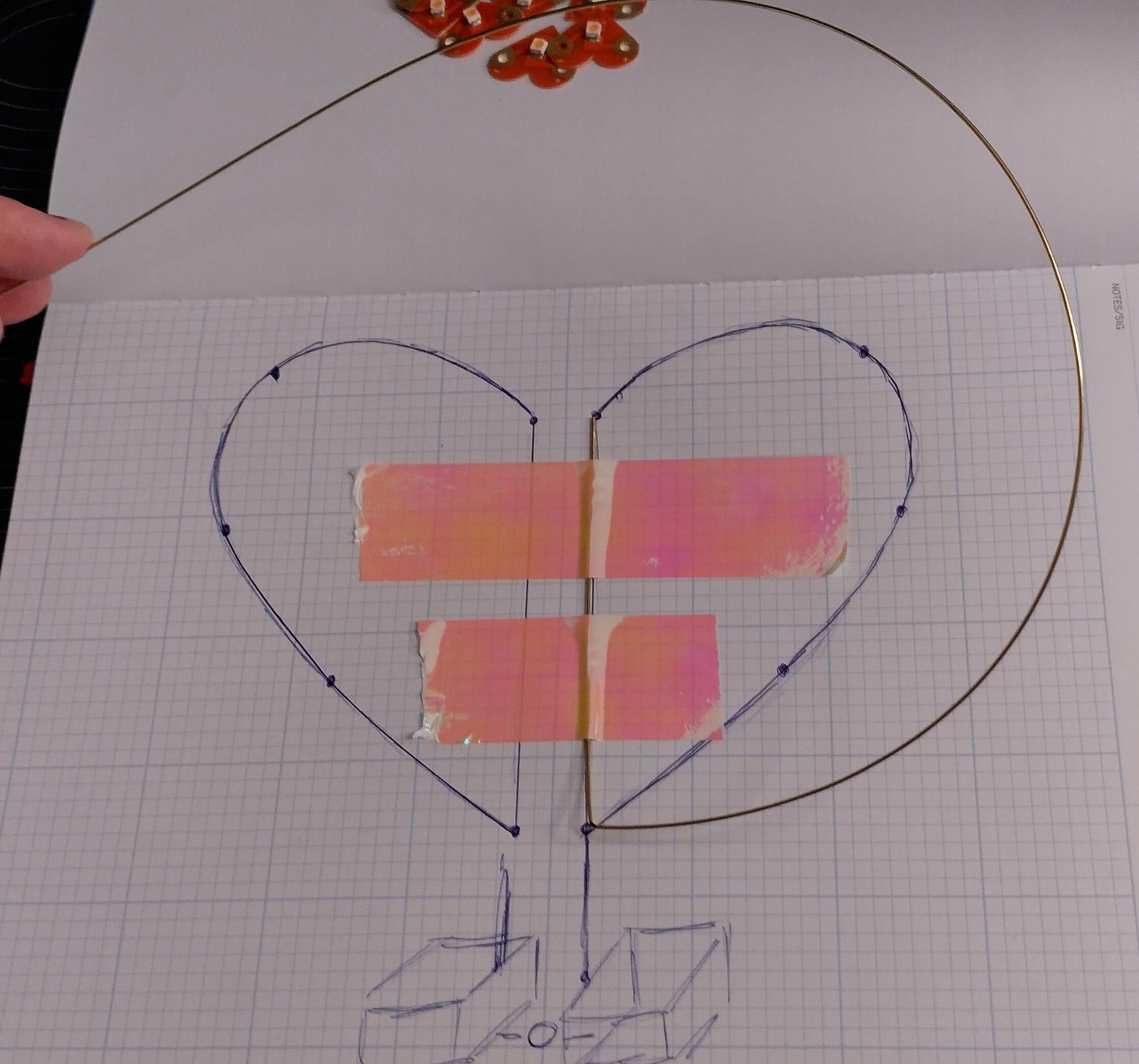 Heart-shaped LED Freeform Circuit : 14 Steps (with Pictures ...