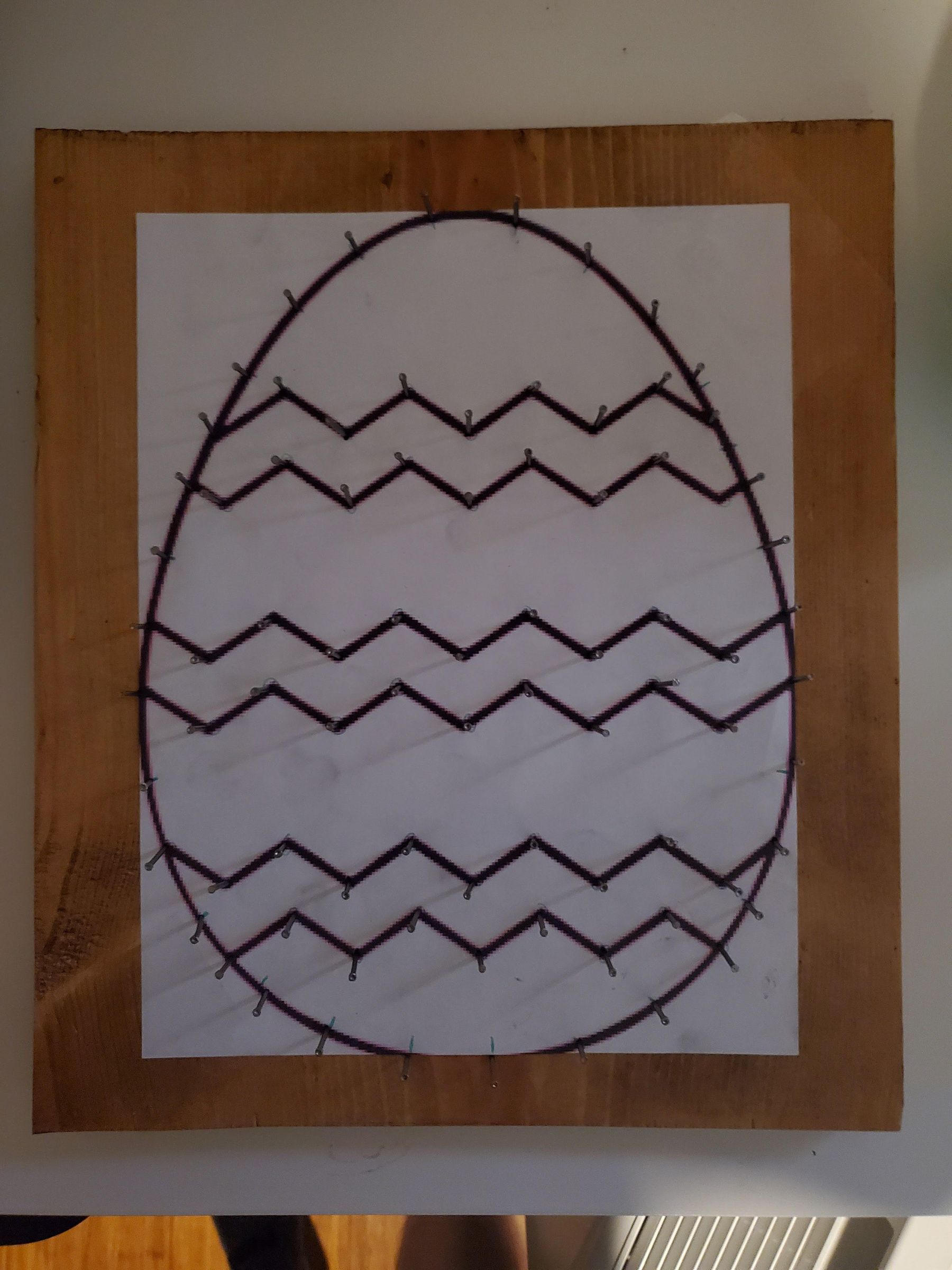Yarn Easter Egg Sign : 4 Steps (with Pictures) - Instructables