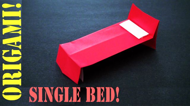 Single Bed (Dollhouse Bed) Origami Tutorial! - Instructables