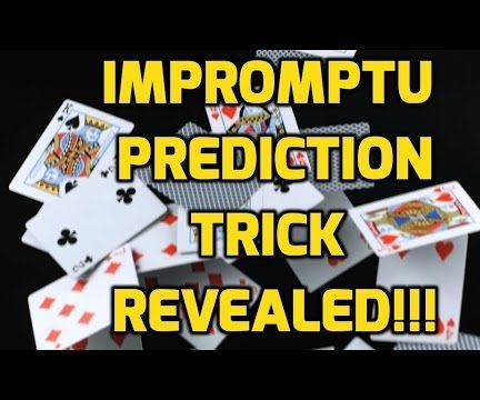 How to Do Awesome Impromptu Prediction Card Trick : 3 Steps - Instructables