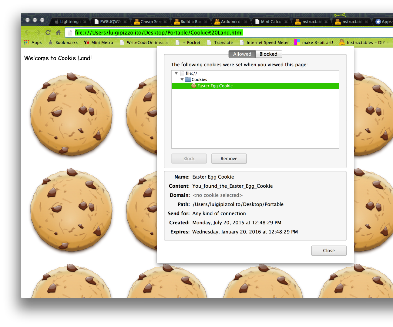 How to Add Easter Egg Cookies to Your Website! : 6 Steps - Instructables