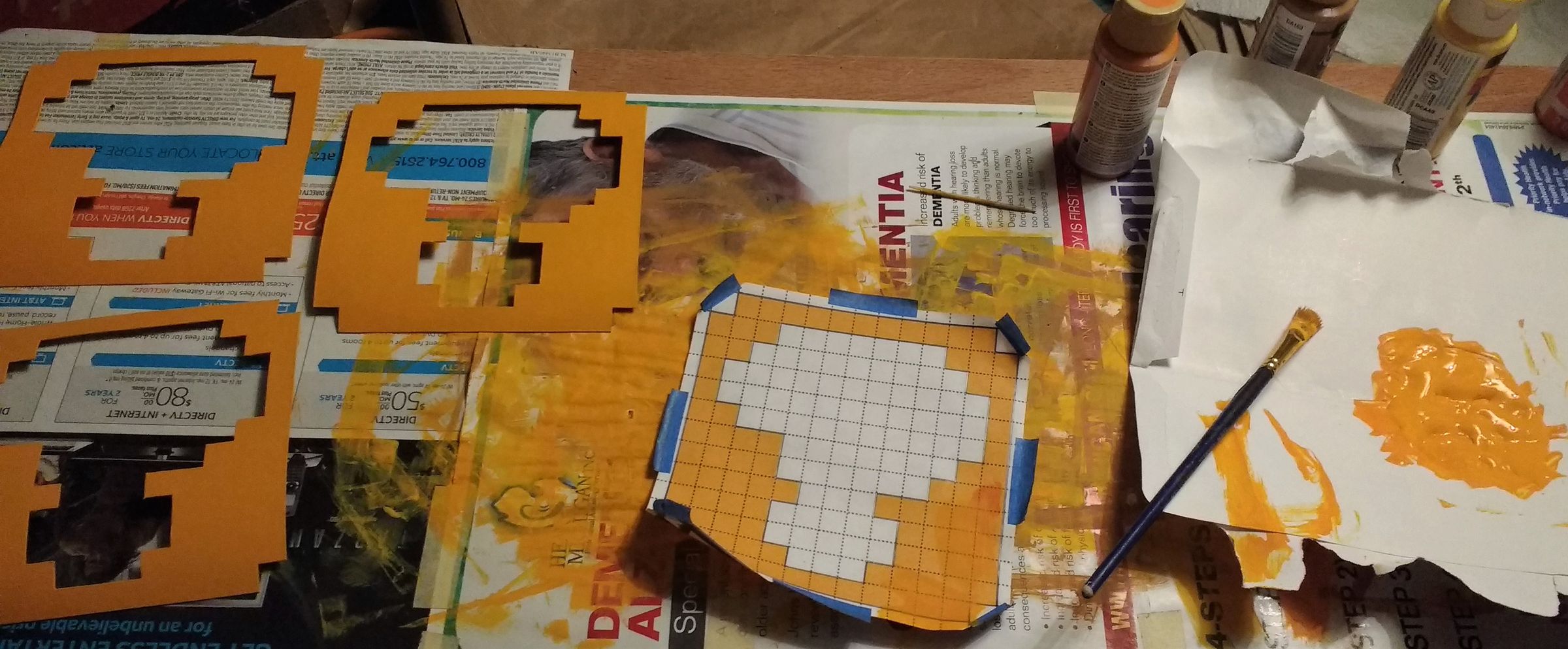 DIY Cardboard Super Mario World Question Mark Block Shelf : 19 Steps ...