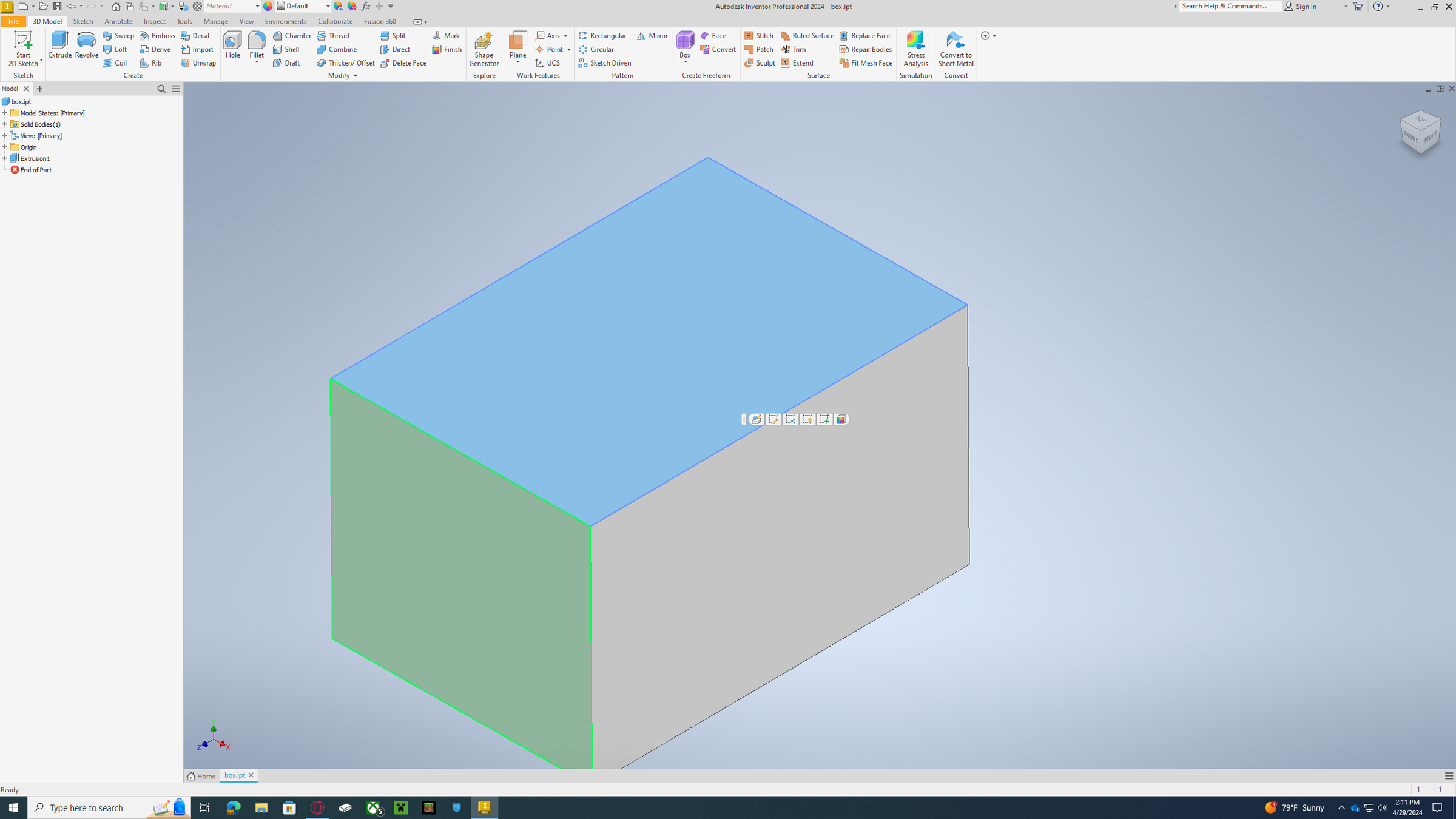 How to Resize Any Shape You Want on Auto Desk Inventor : 7 Steps ...