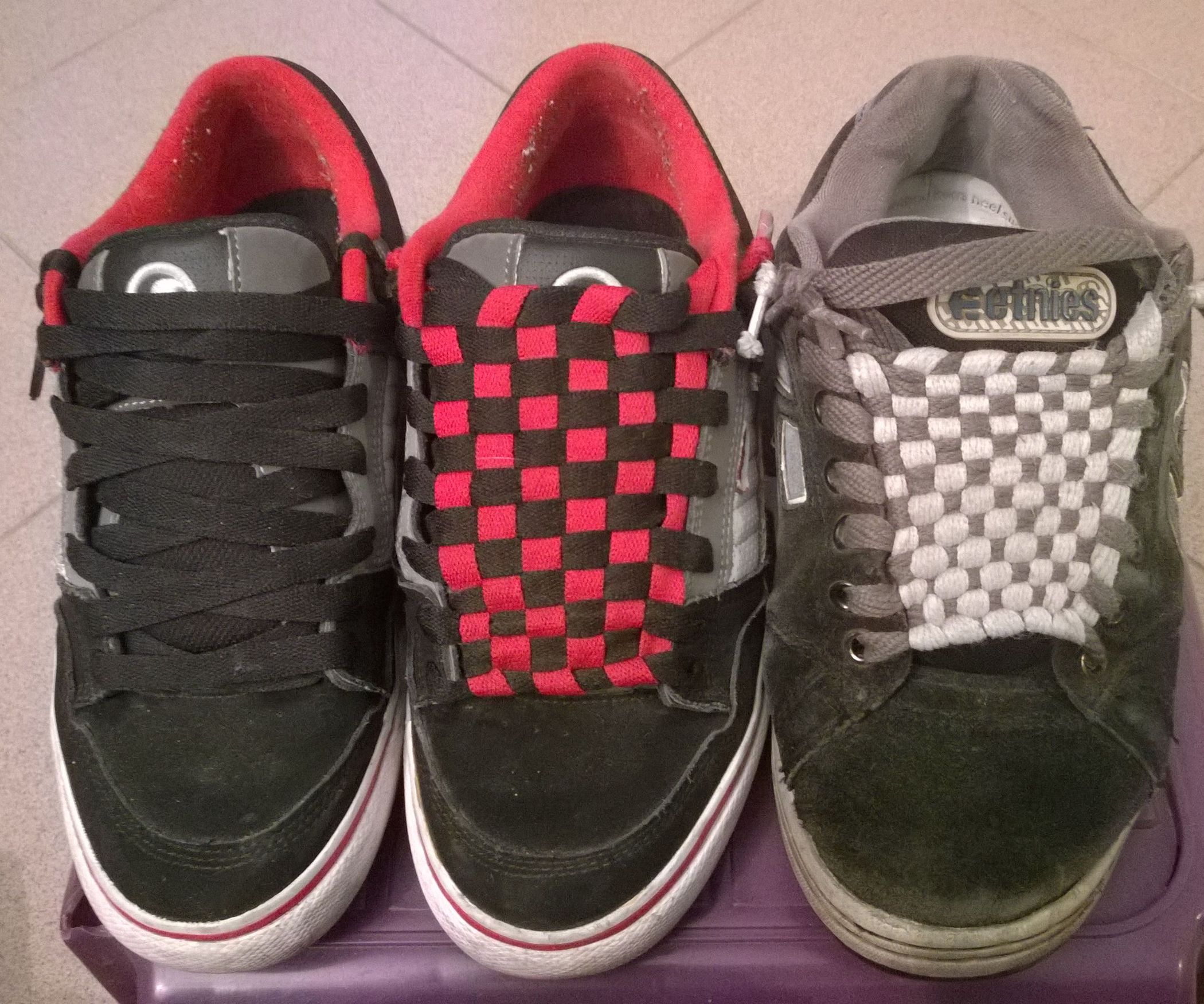 Checked Shoe (using Your Shoelace) : 5 Steps - Instructables