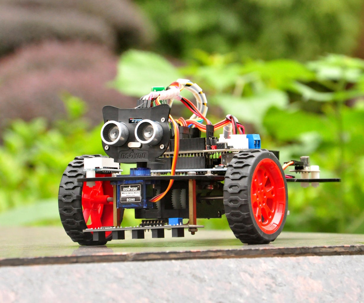 Arduino Bluetooth Obstacle Avoidance Line Follower Ir Remote Robot