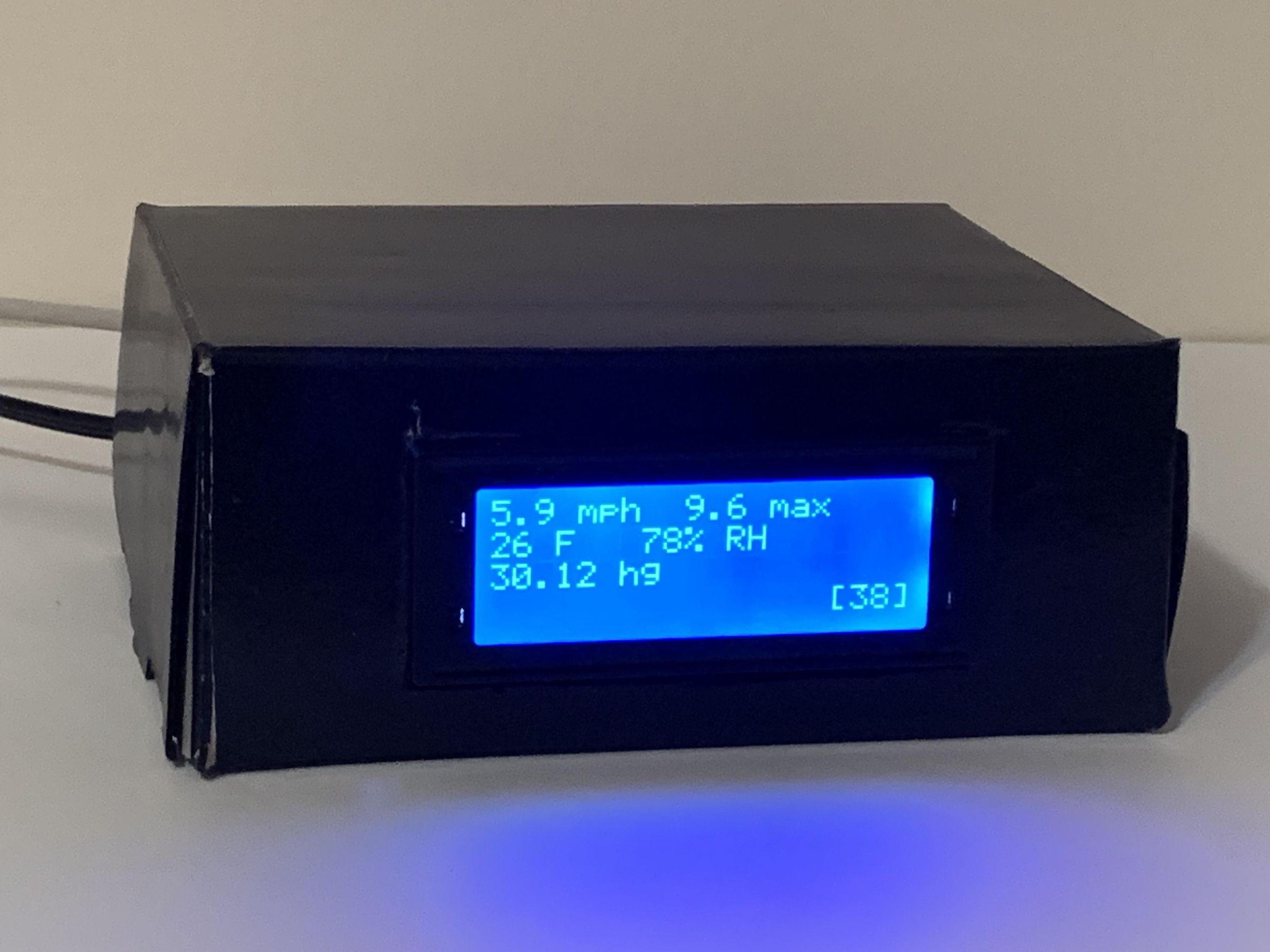 Arduino Wired Weather Station - Wind Speed, Temp, Humidity & BP : 9 ...