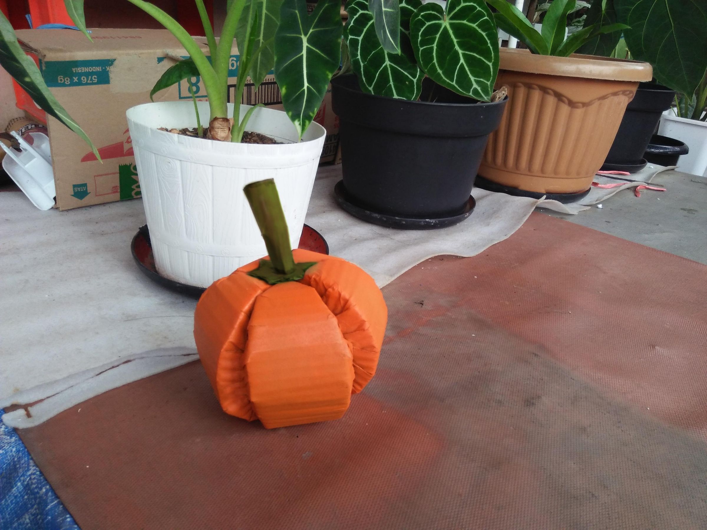 Pumpkin Made From Cardboard : 7 Steps (with Pictures) - Instructables