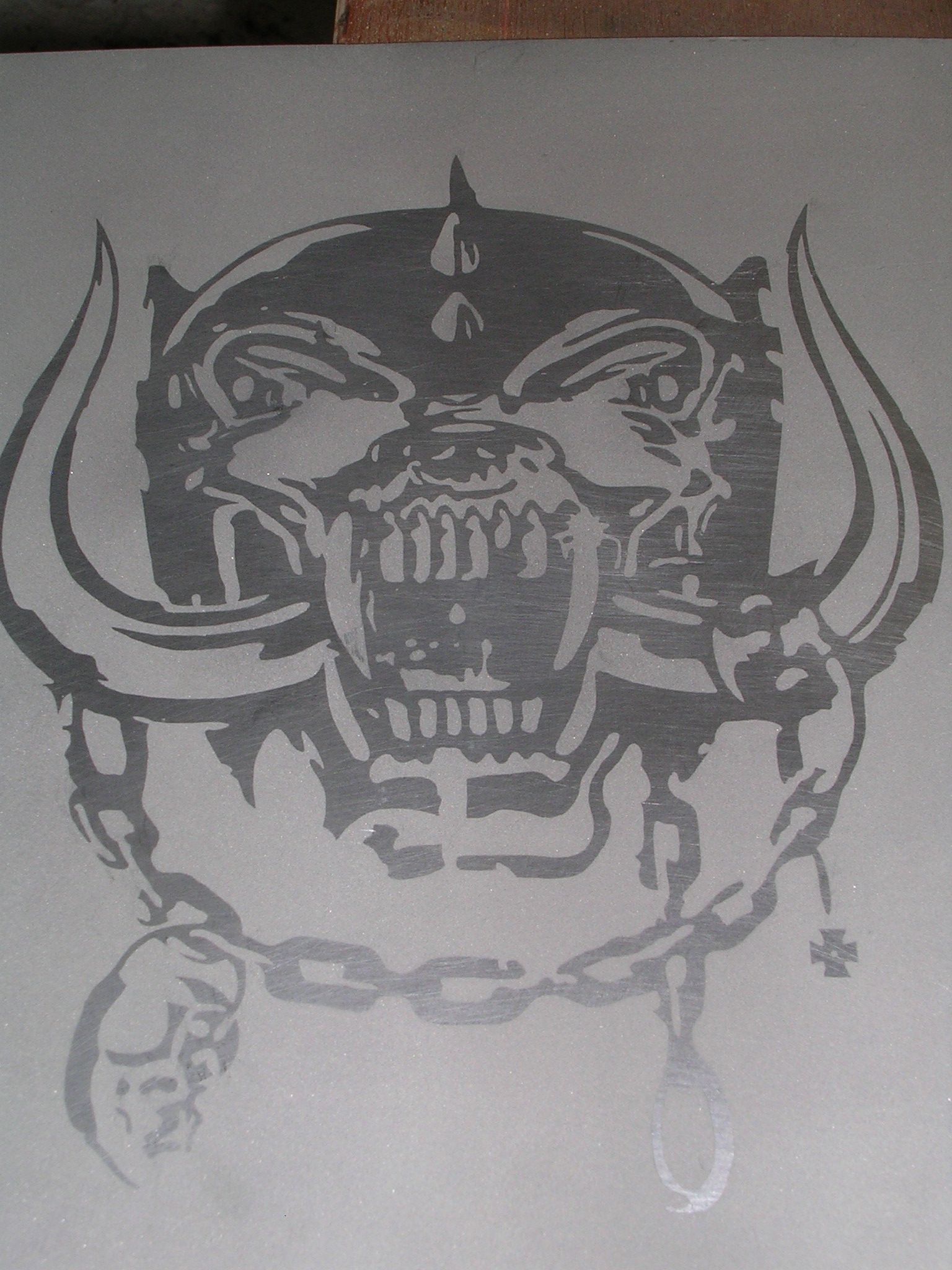 Etched Aluminium Using a Sand Blaster and Vinal Decal Mask. : 5 Steps ...