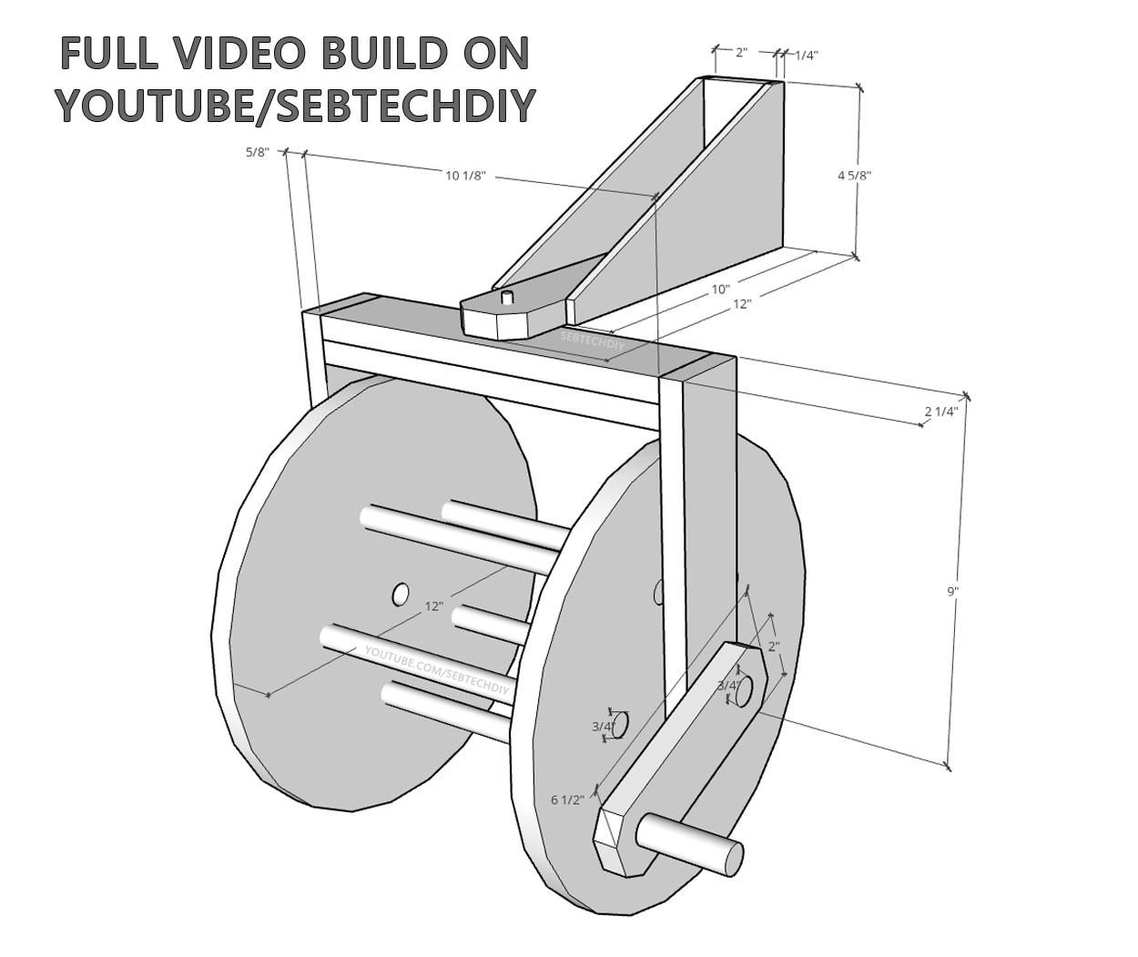 Air Hose Reel From Plywood / 360° Swivel : 15 Steps (with Pictures ...