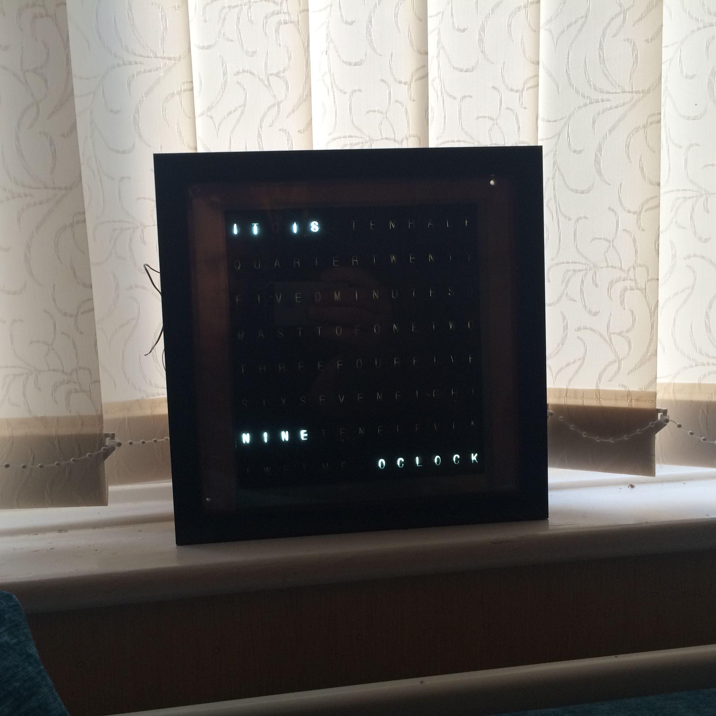 IKEA Ribba Word Clock : 9 Steps - Instructables