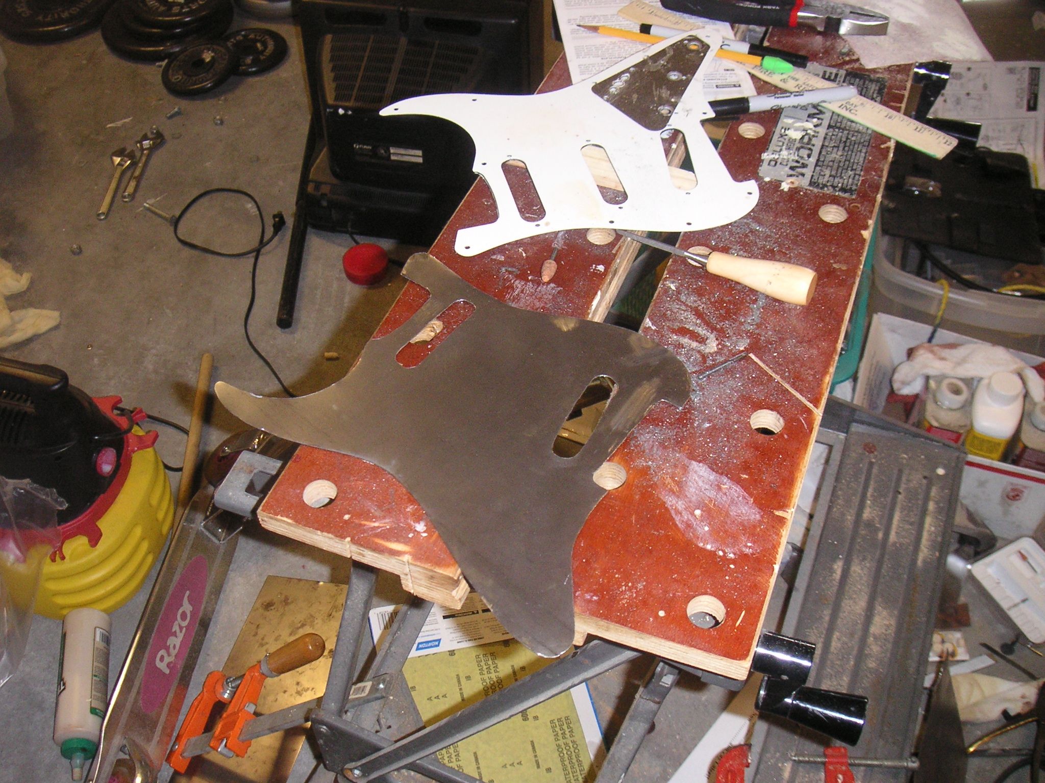 How to Make a Custom Metal Guitar Pickguard! : 9 Steps - Instructables