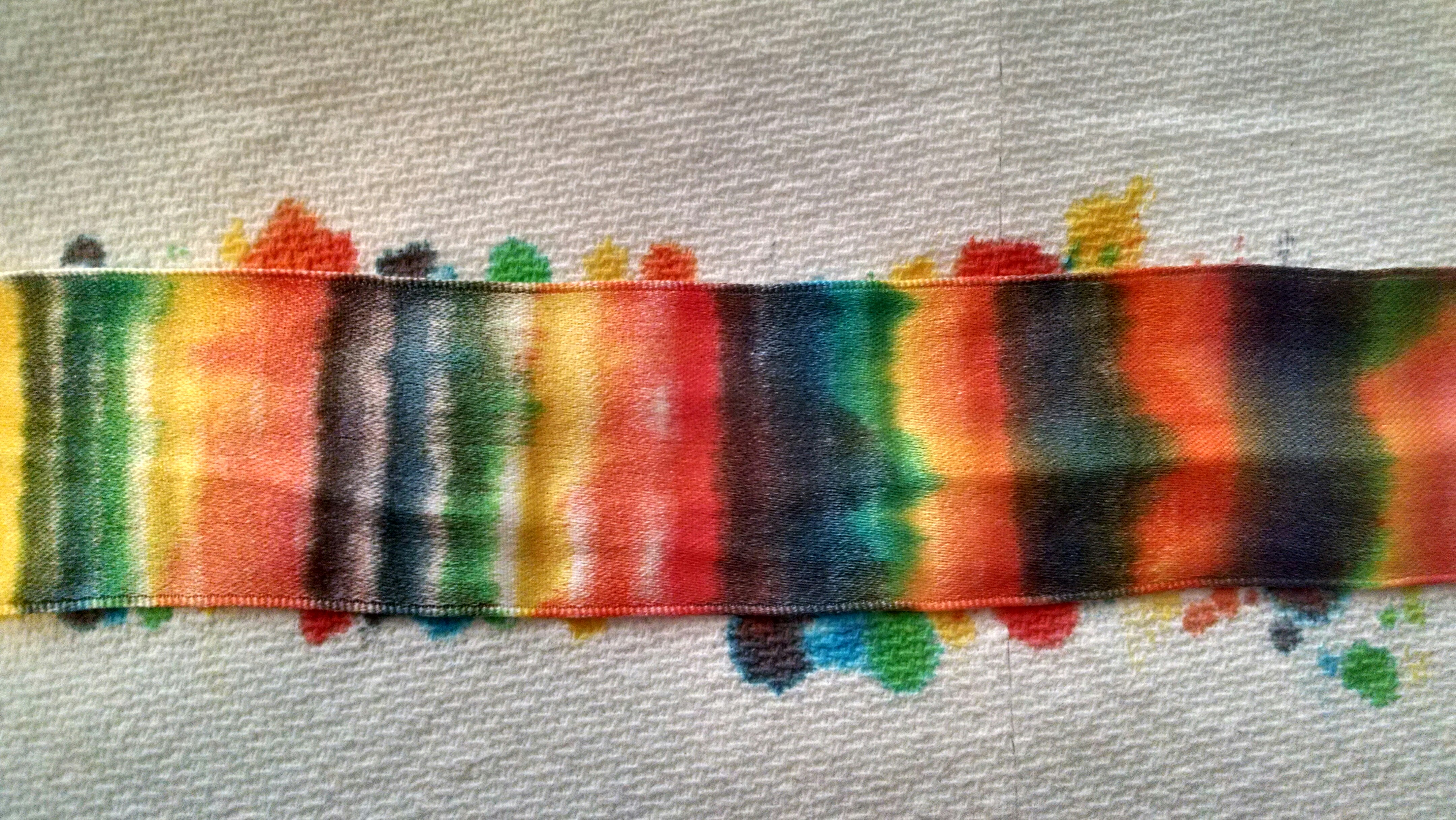 Rainbow Hand Painted Silk Ribbon : 6 Steps - Instructables